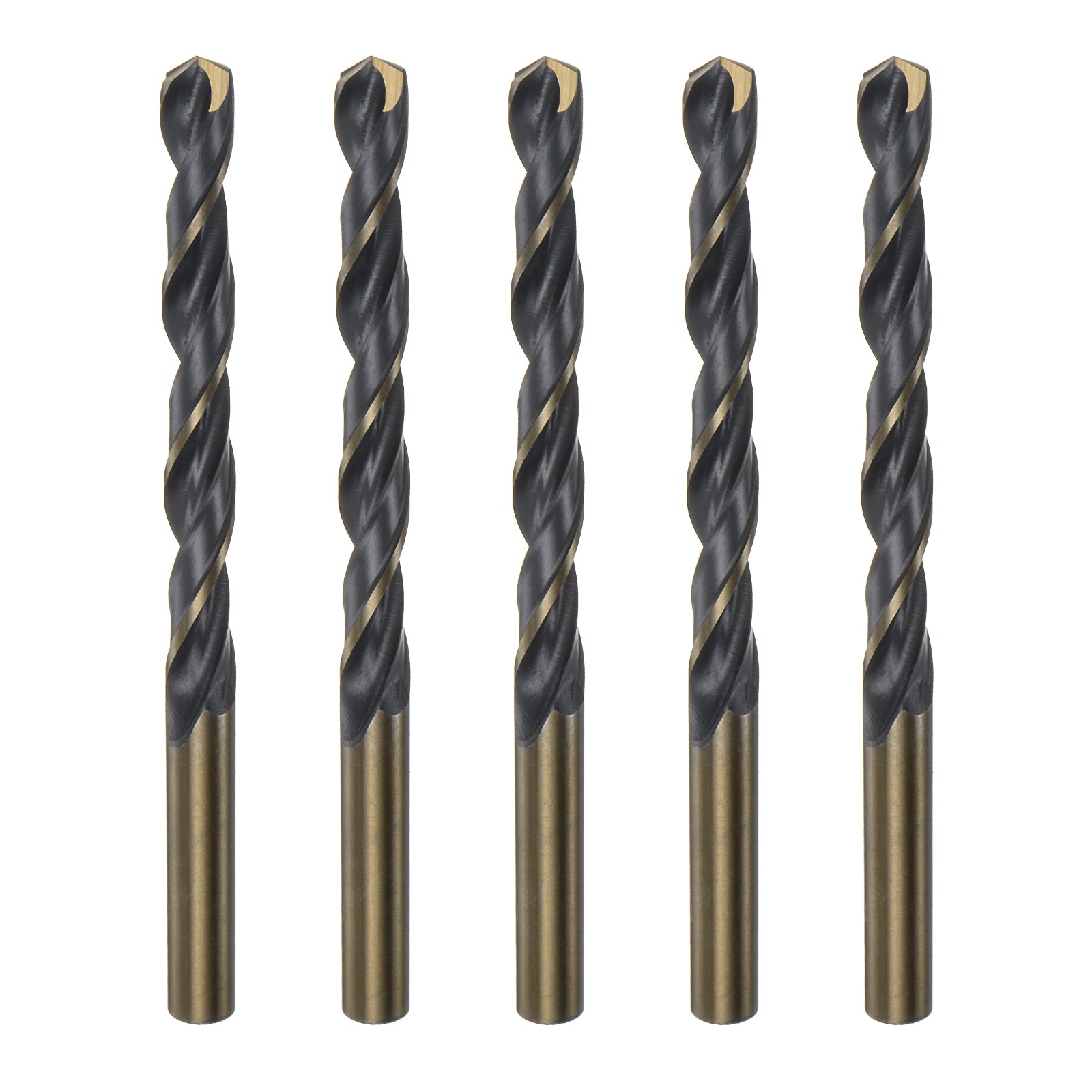 5pcs 7.5mm Nitride Titanium Coated High Speed Steel (HSS) 4341 Twist ...