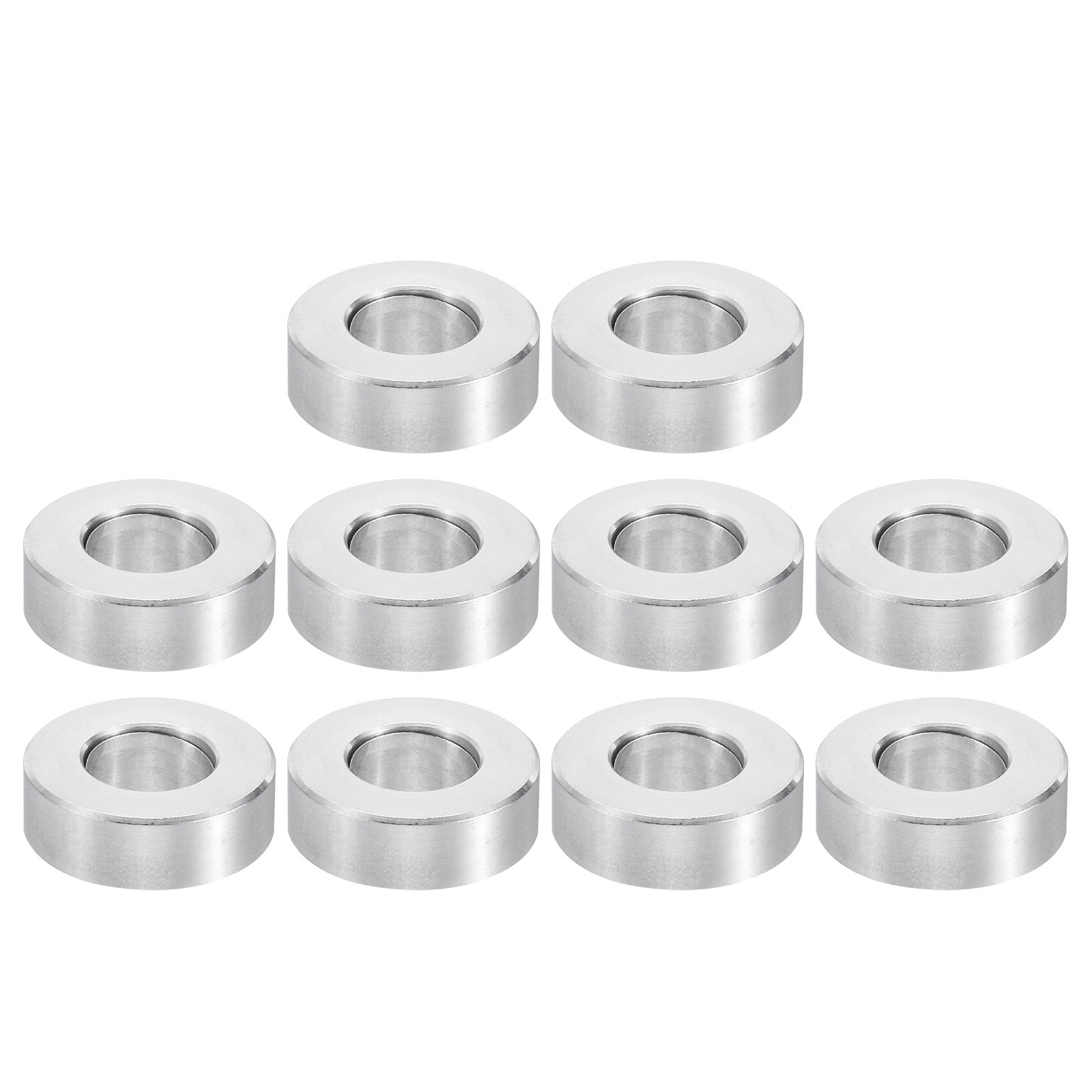 M12 Aluminum Spacers, 10 Pcs Metal Spacer Aluminum 12.5mm ID x 24mm OD ...