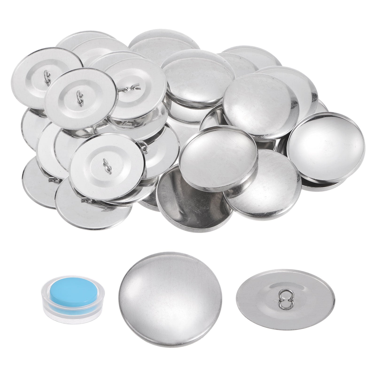 20 Sets Self Cover Button Kit 38mm Aluminum Button with Tools | Harfington