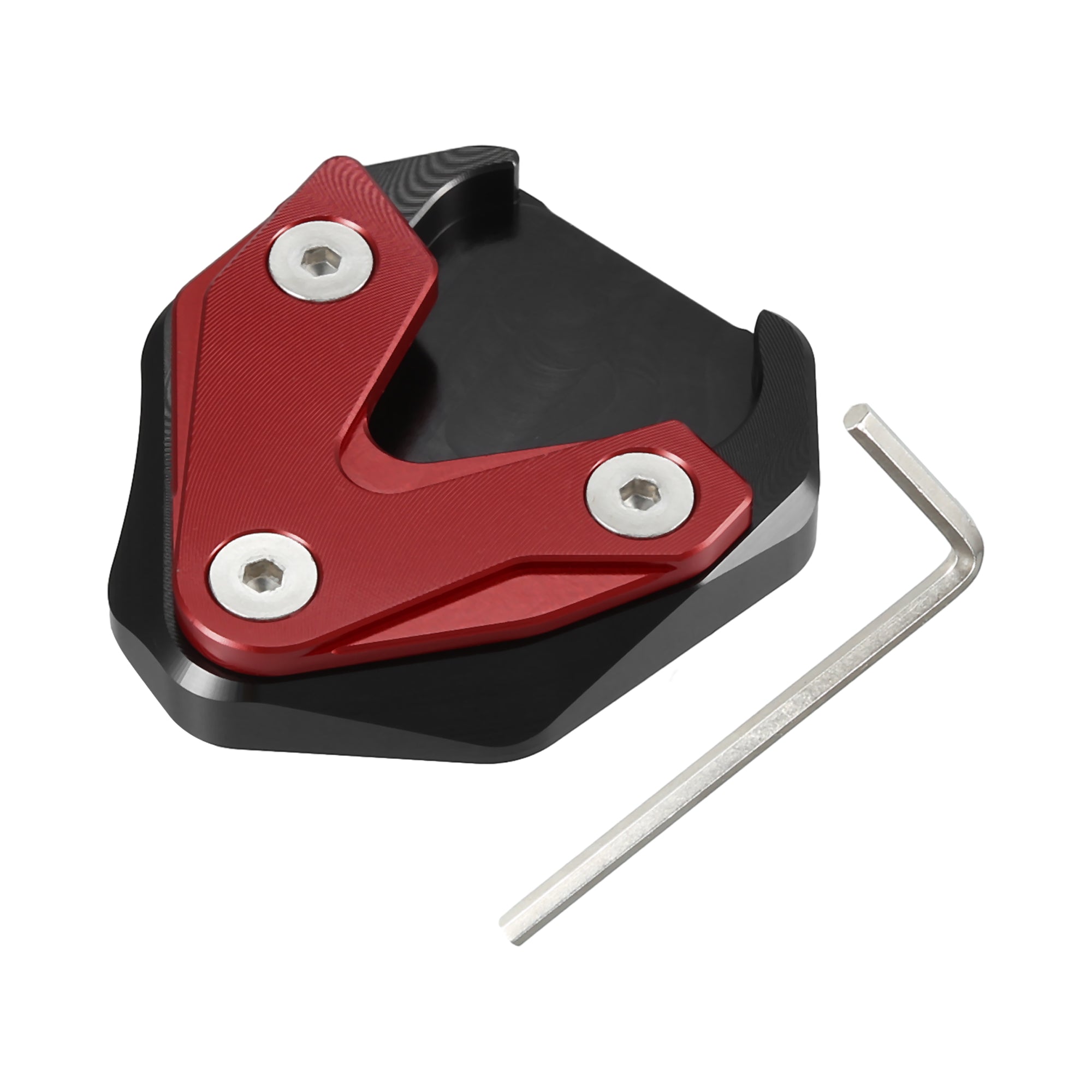 1 Set Motorcycle Kickstand Extension Enlarger Pad Side Stand Support ...