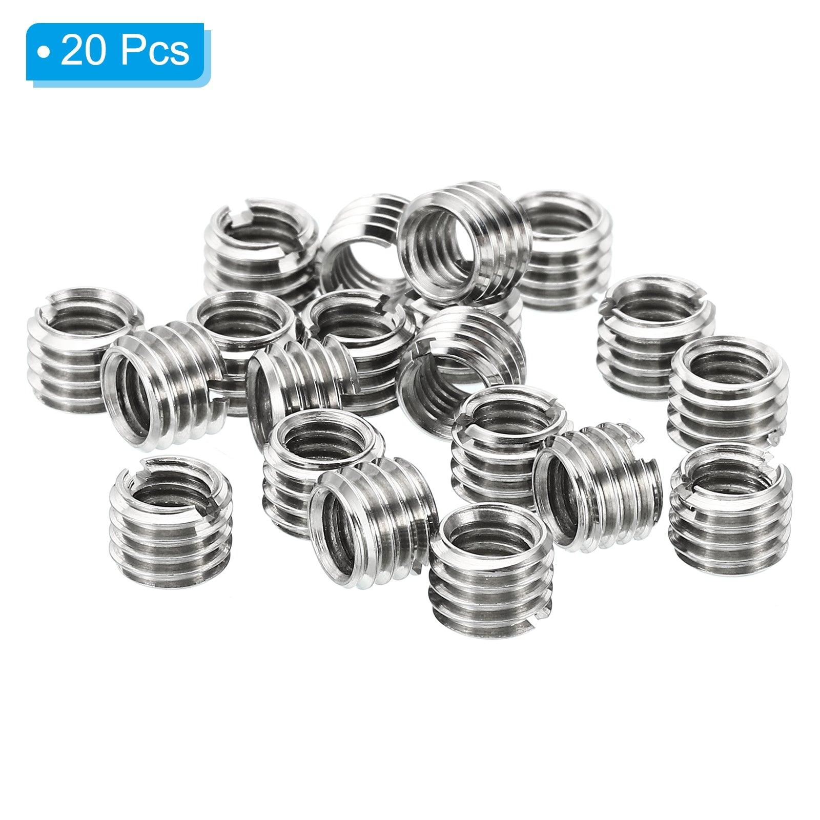 Thread Adapters Sleeve Reducing Nut, 20 Pcs M8x1.25 Male to M6x1 Female ...