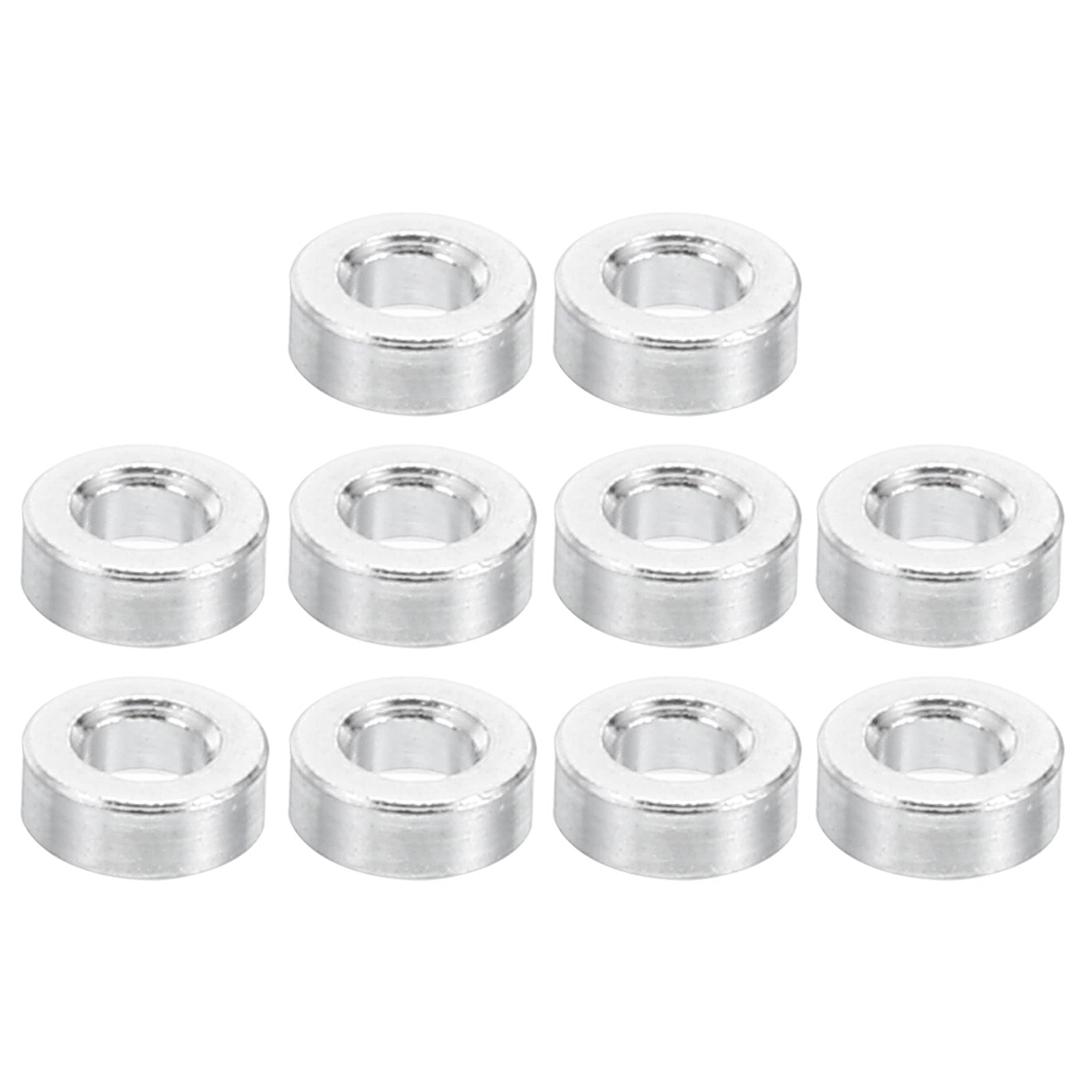 M2 Aluminum Spacers, 10 Pcs Metal Spacer Aluminum 2.1mm ID x 4mm OD x 1 ...