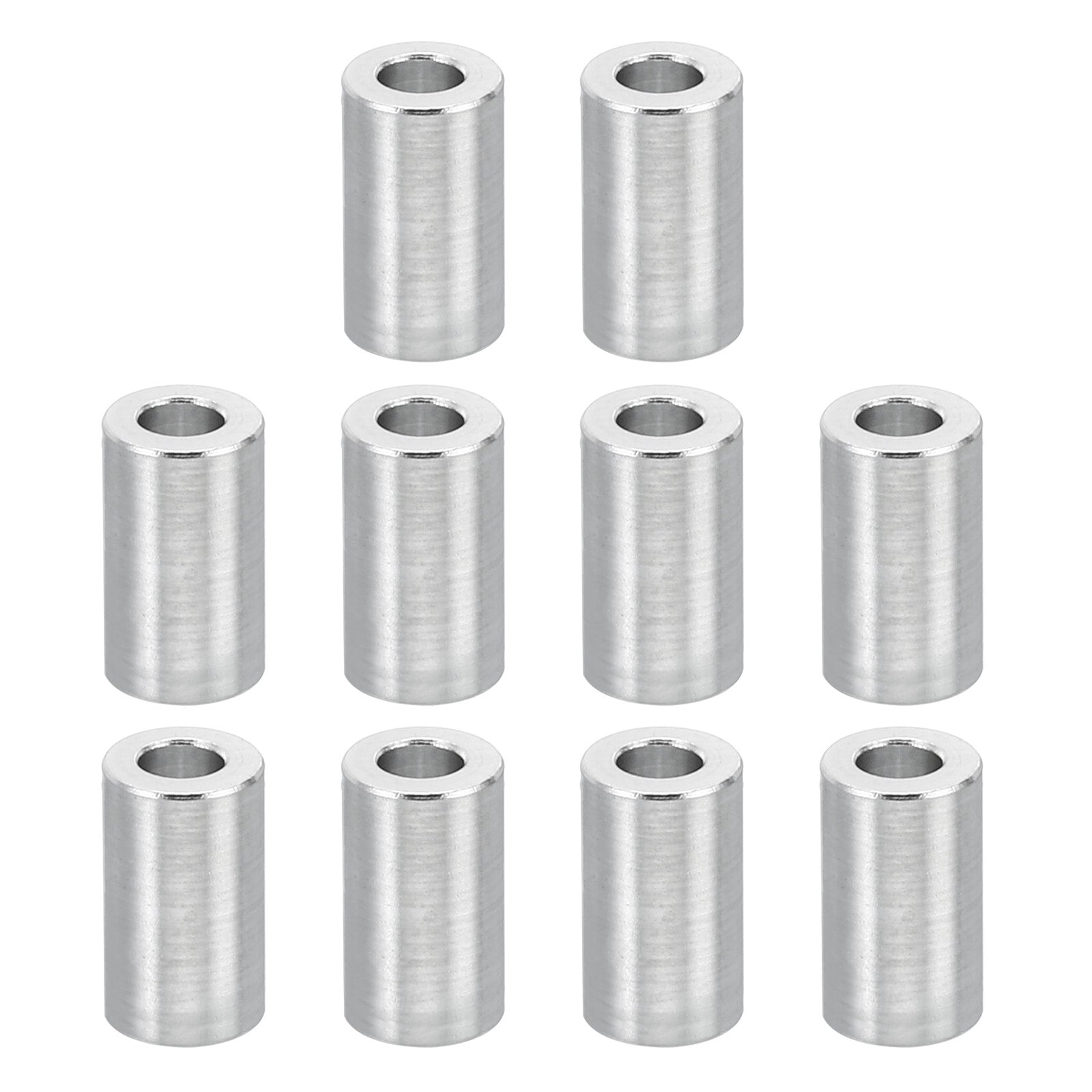 M2 Aluminum Spacers, 10 Pcs Metal Spacer Aluminum 2.6mm ID x 5mm OD x ...