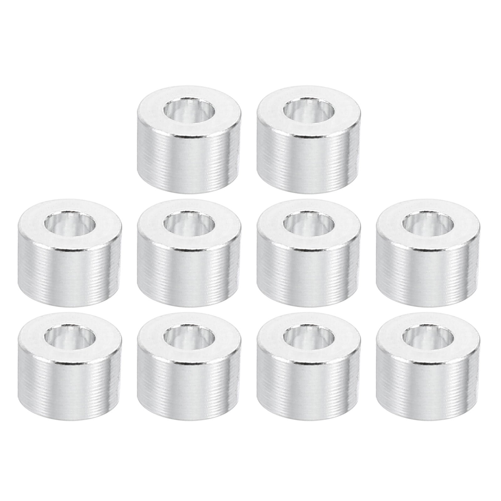 M3 Aluminum Spacers, 10 Pcs Metal Spacer Aluminum 3.1mm ID x 10mm OD x ...