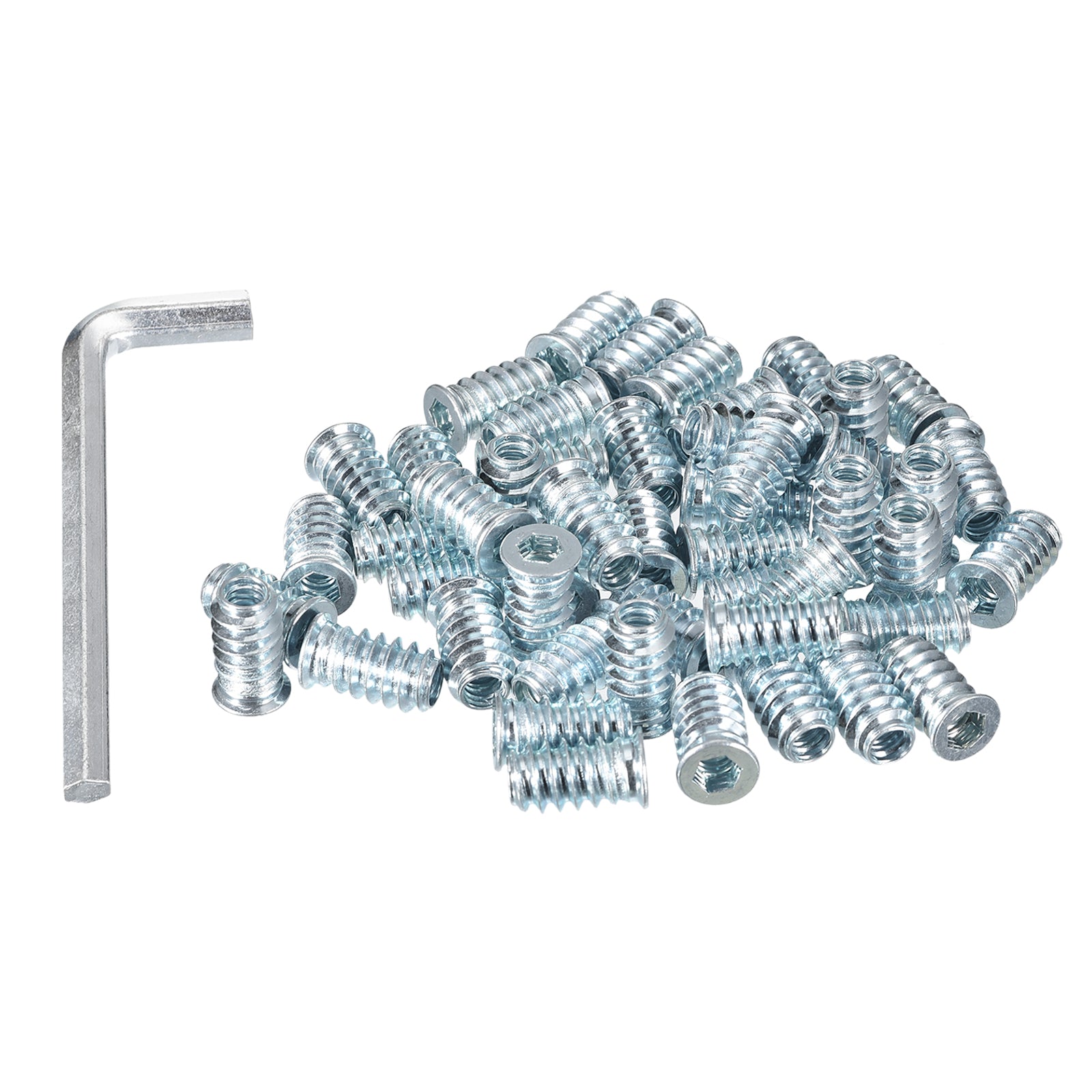 Uxcell Threaded Inserts Nuts, Threaded Inserts for Wood Furniture, Wood ...