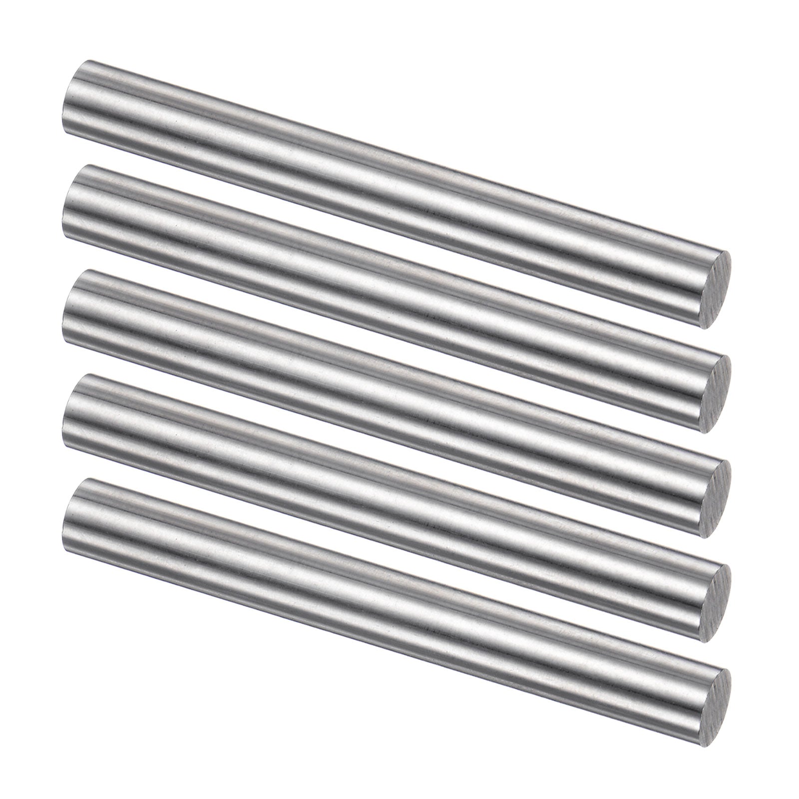 Uxcell 5pcs Round Steel Metal Rods, 7mm x 60mm High Speed Steel (HSS ...
