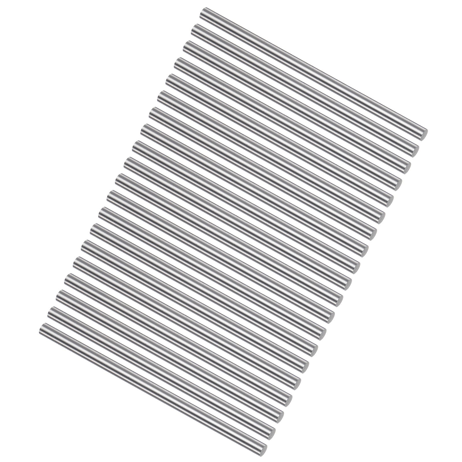 Uxcell Round Metal Rods 3mm x 60mm High Speed Steel (HSS) Lathe Bar ...