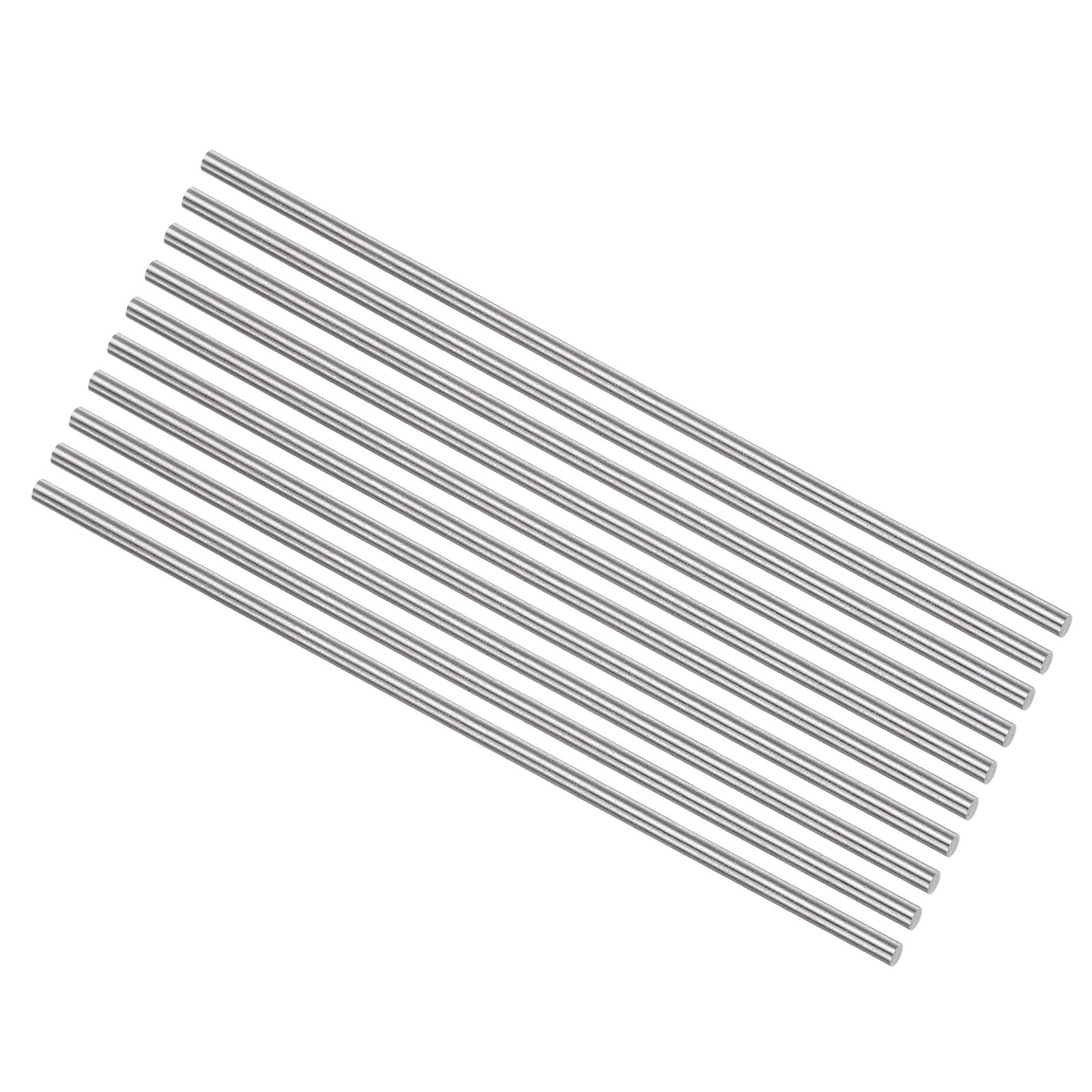 Uxcell Round Metal Rods 3mm x 150mm High Speed Steel (HSS) Lathe Bar ...
