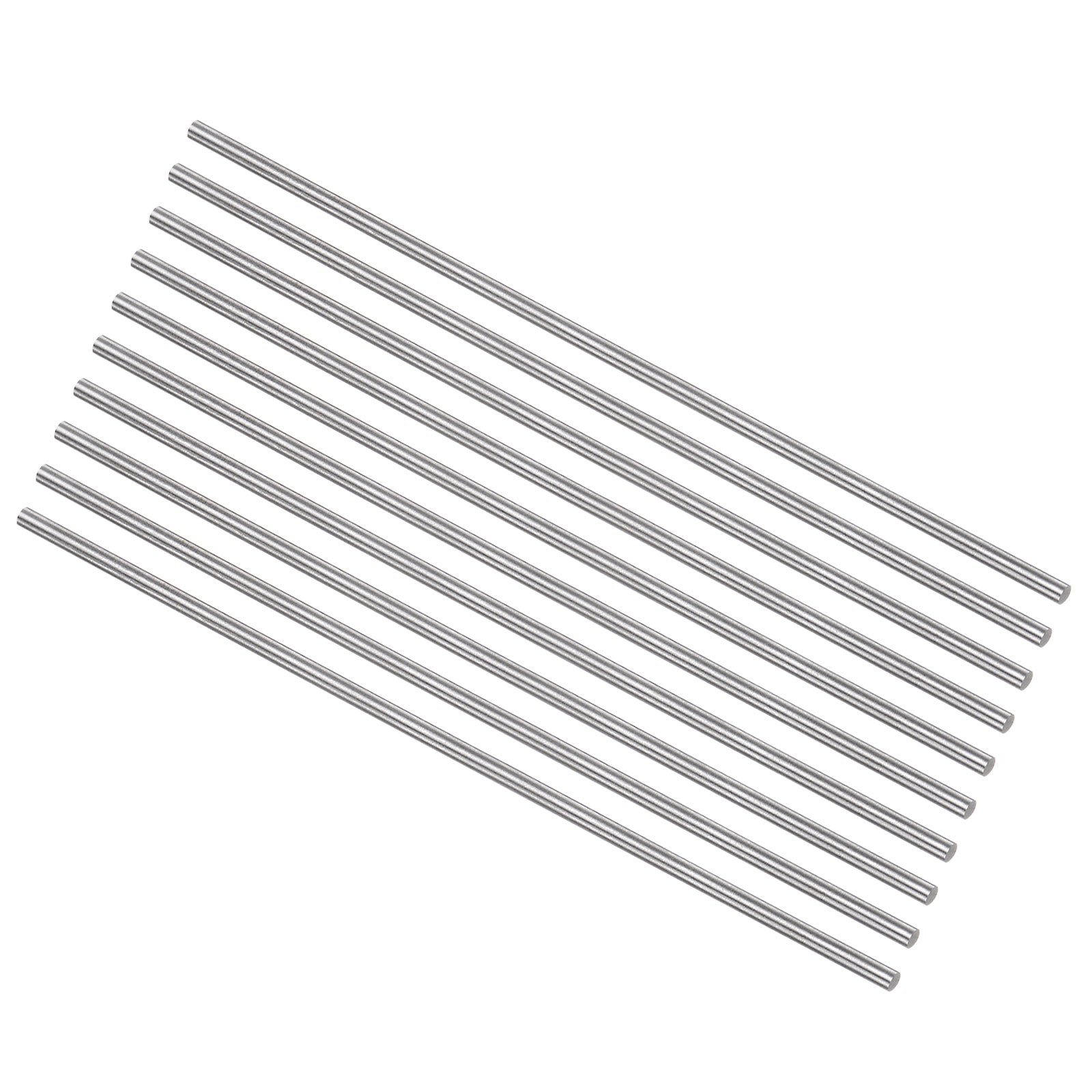 Uxcell Round Metal Rods 2.4mm x 150mm High Speed Steel (HSS) Lathe Bar ...