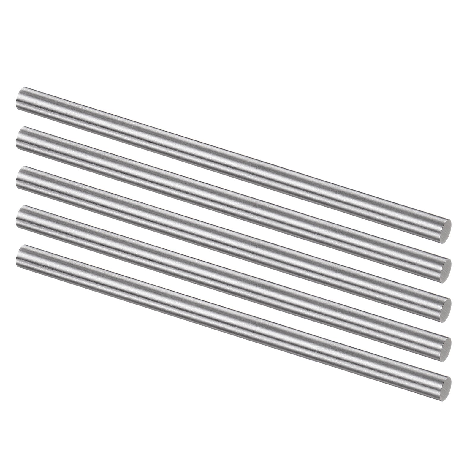 Uxcell Round Metal Rods 6mm x 150mm High Speed Steel (HSS) Lathe Bar ...