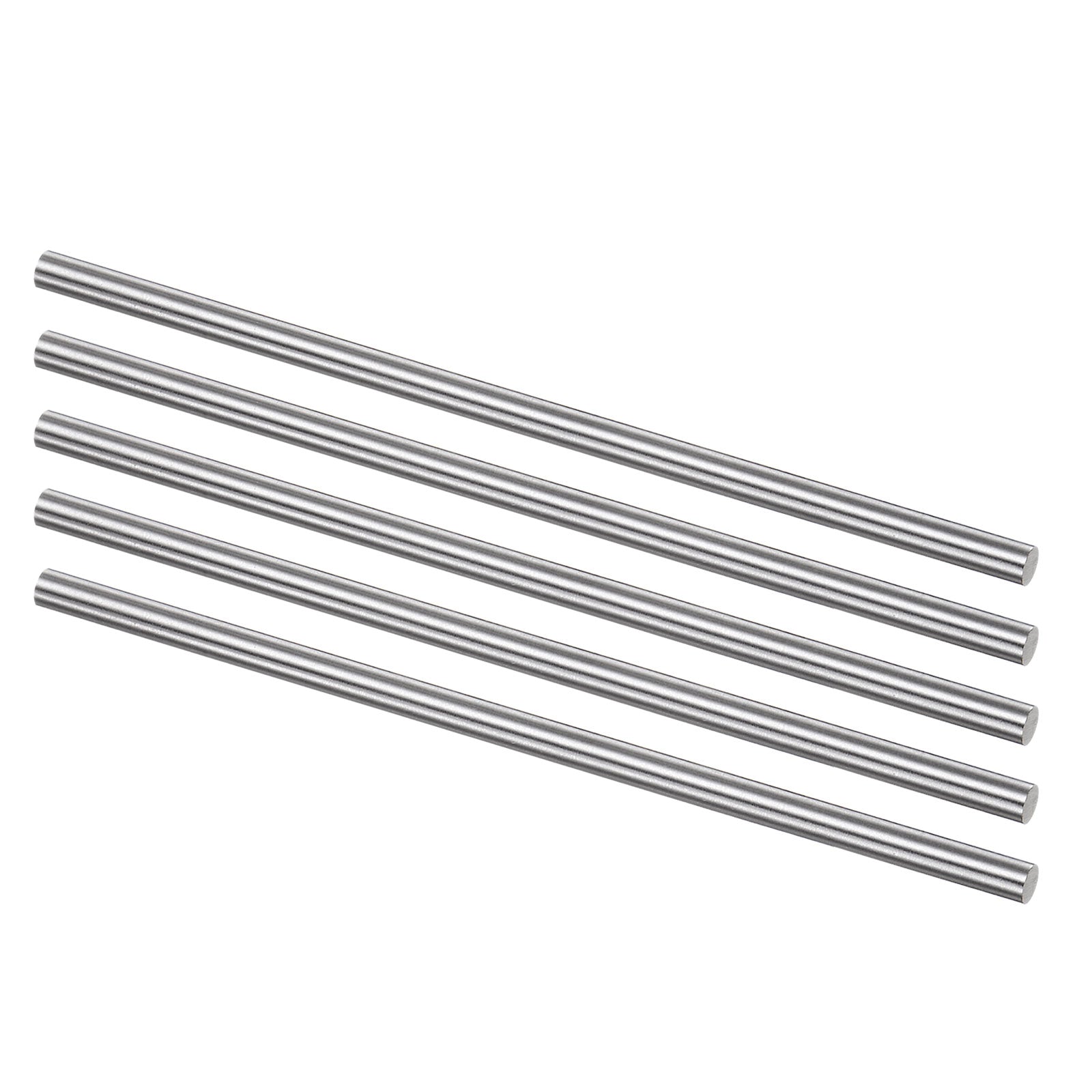 Uxcell Round Metal Rods 4.5mm x 150mm High Speed Steel (HSS) Lathe Bar ...