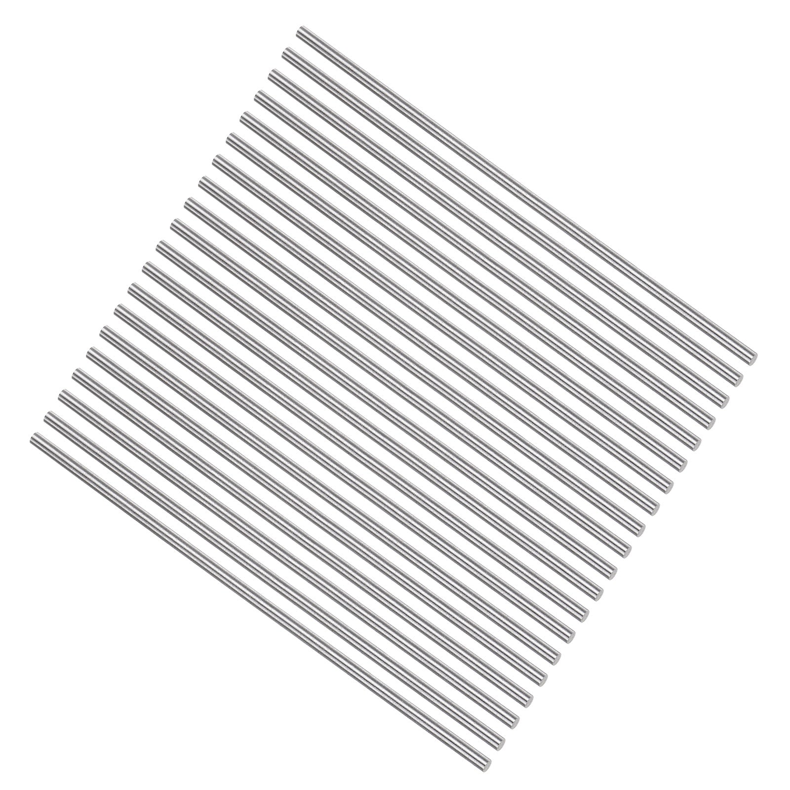 Uxcell Round Metal Rods 3mm x 150mm High Speed Steel (HSS) Lathe Bar ...