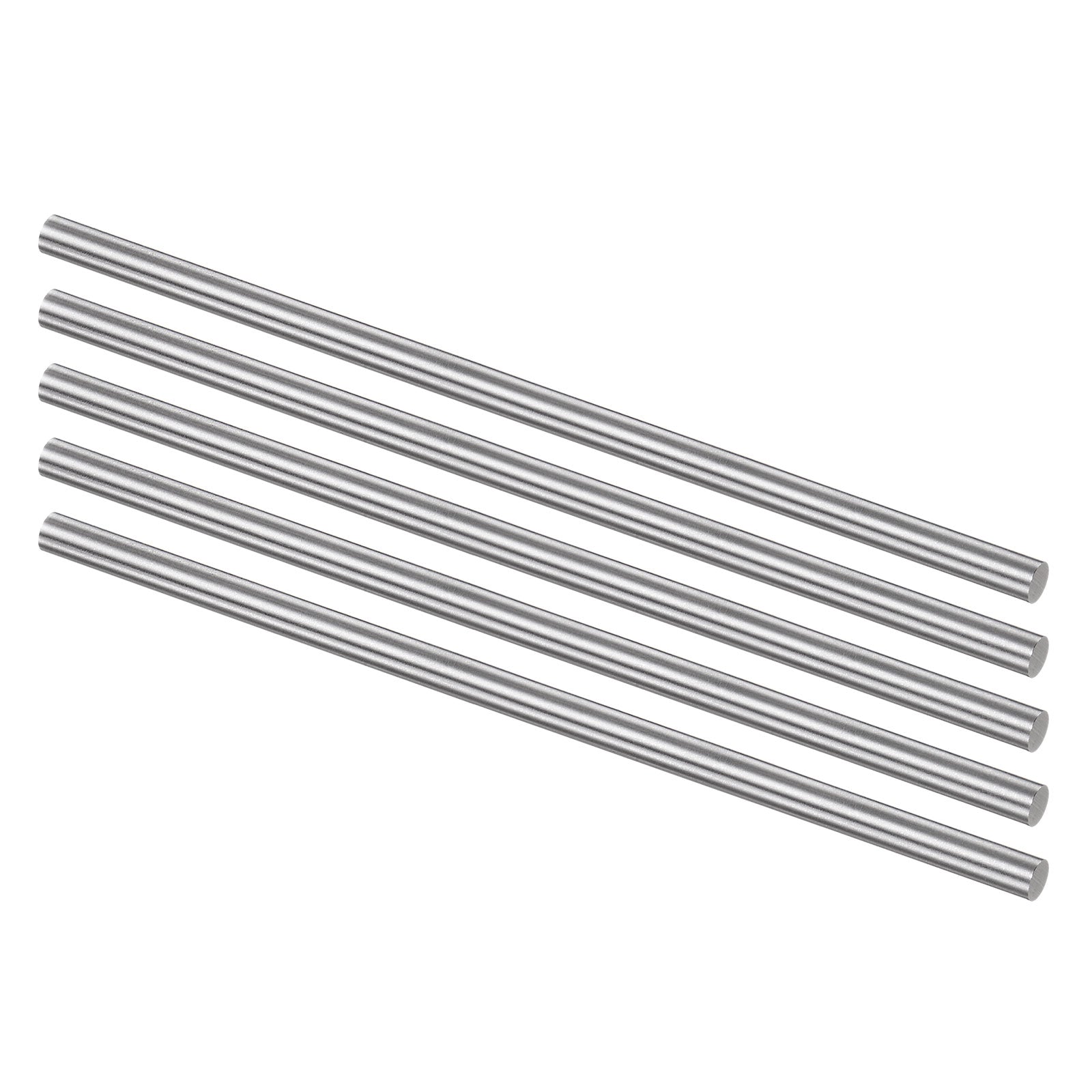 Uxcell 5pcs Round Steel Metal Rods, 6.5mm x 200mm High Speed Steel (HSS ...