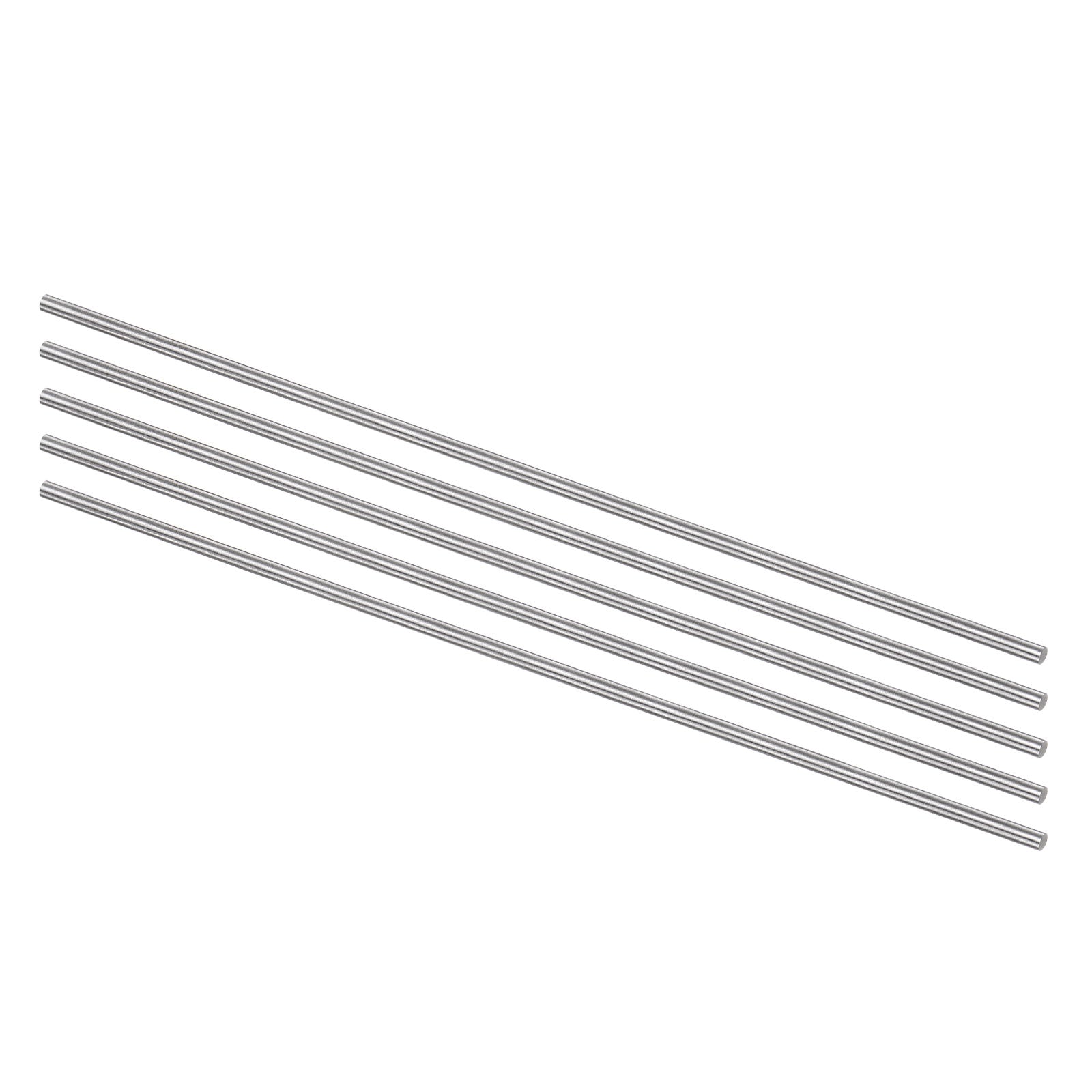 Uxcell 5pcs Round Steel Metal Rods, 2.6mm x 200mm High Speed Steel (HSS ...