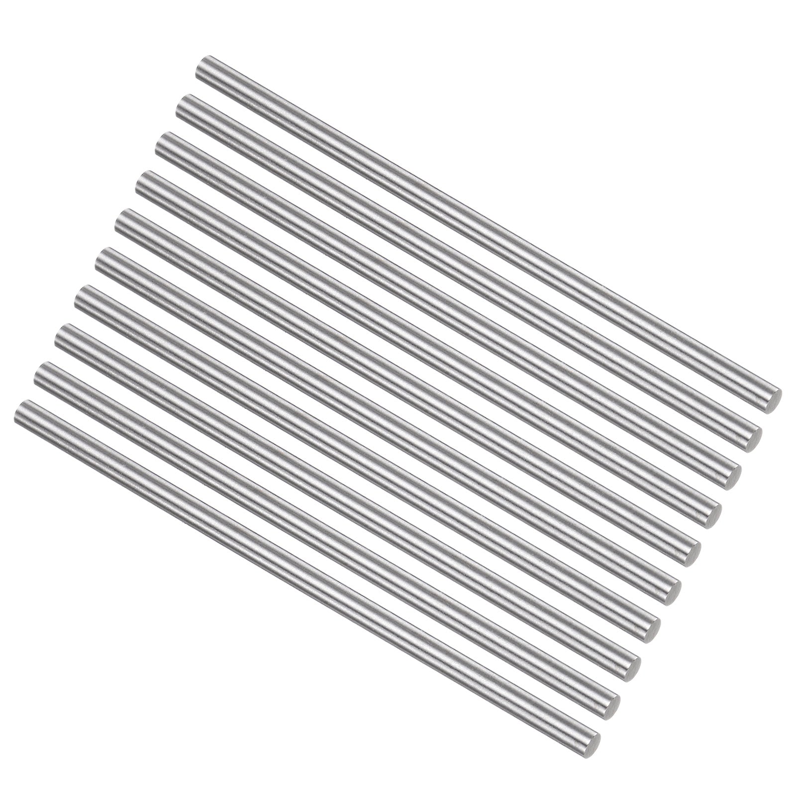 Uxcell Round Metal Rods 4mm x 100mm High Speed Steel (HSS) Lathe Bar ...