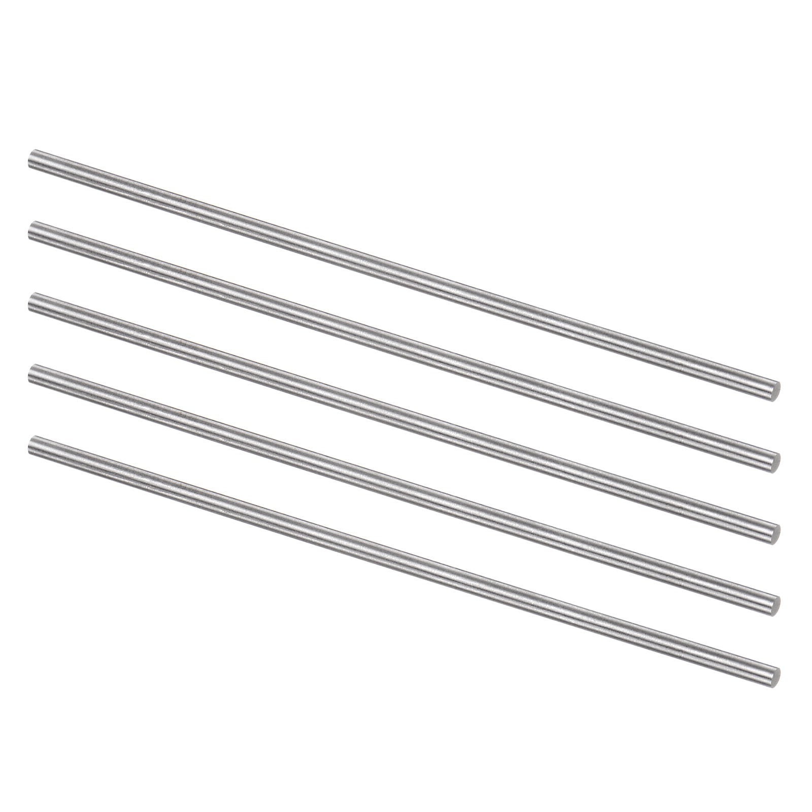 Uxcell 5pcs Round Steel Metal Rods, 2.5mm x 100mm High Speed Steel (HSS ...
