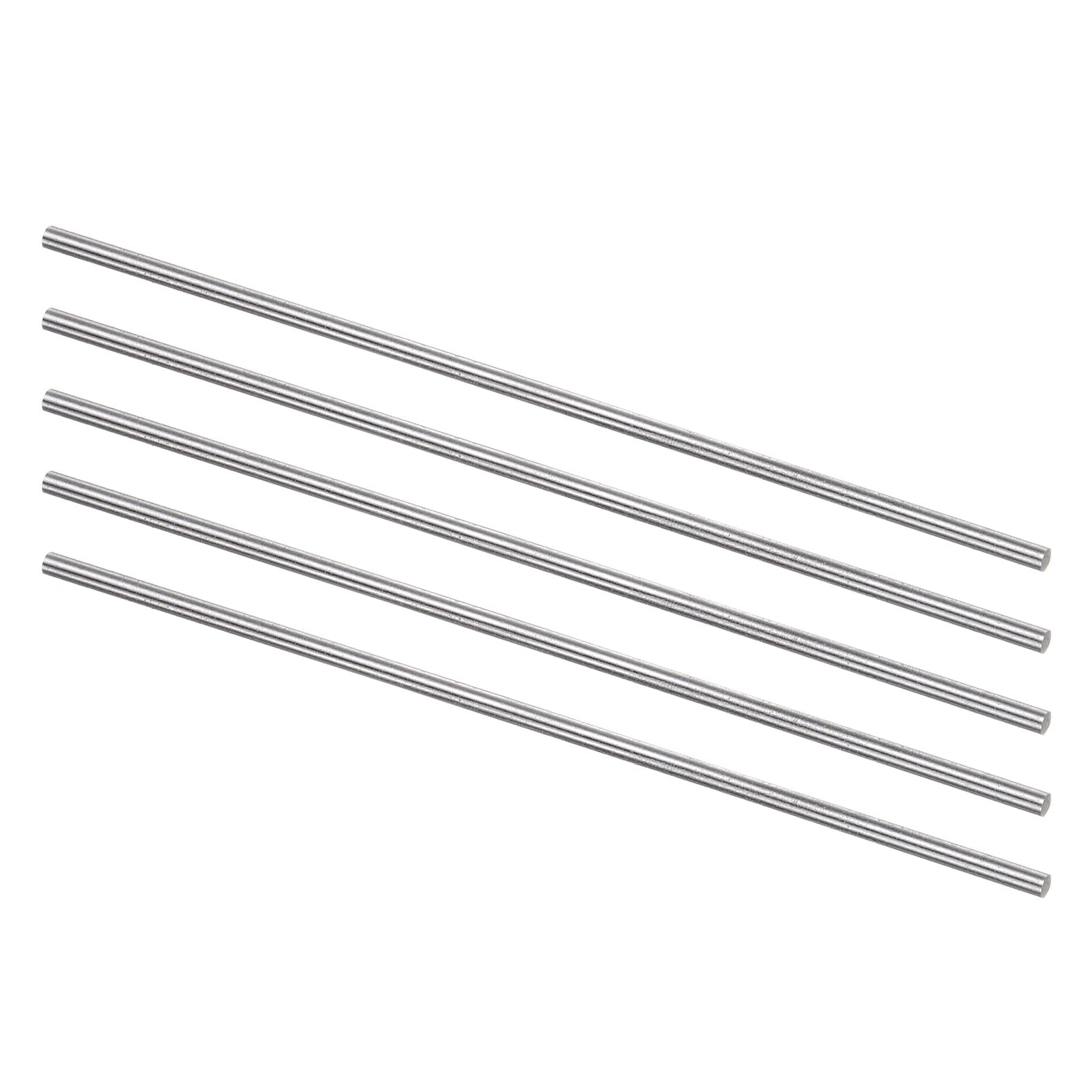 Uxcell 5pcs Round Steel Metal Rods, 2.2mm x 100mm High Speed Steel (HSS ...