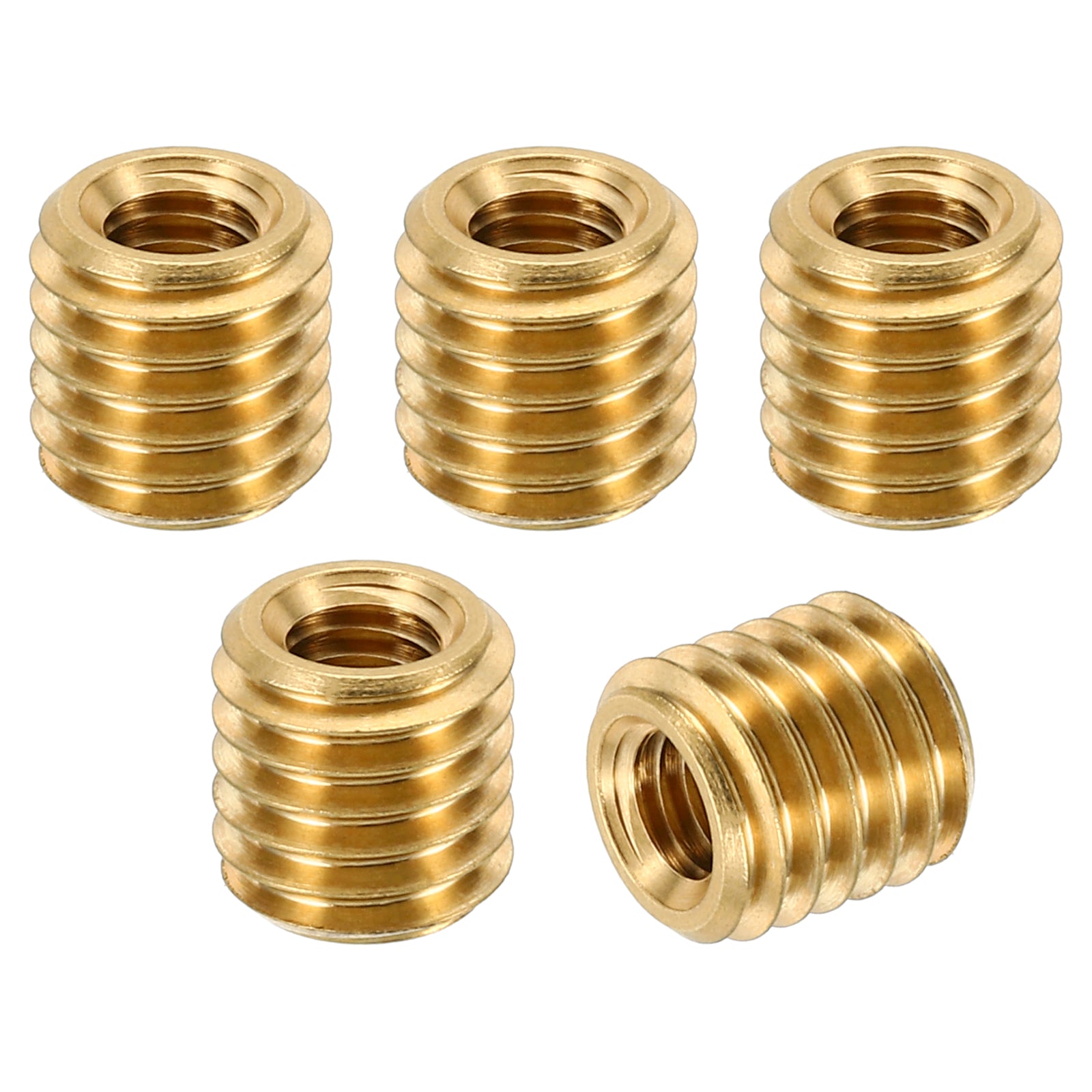 Brass Threaded Repair Insert Nut, 5 Pcs M10x1.5 Male to M6x1 Female ...
