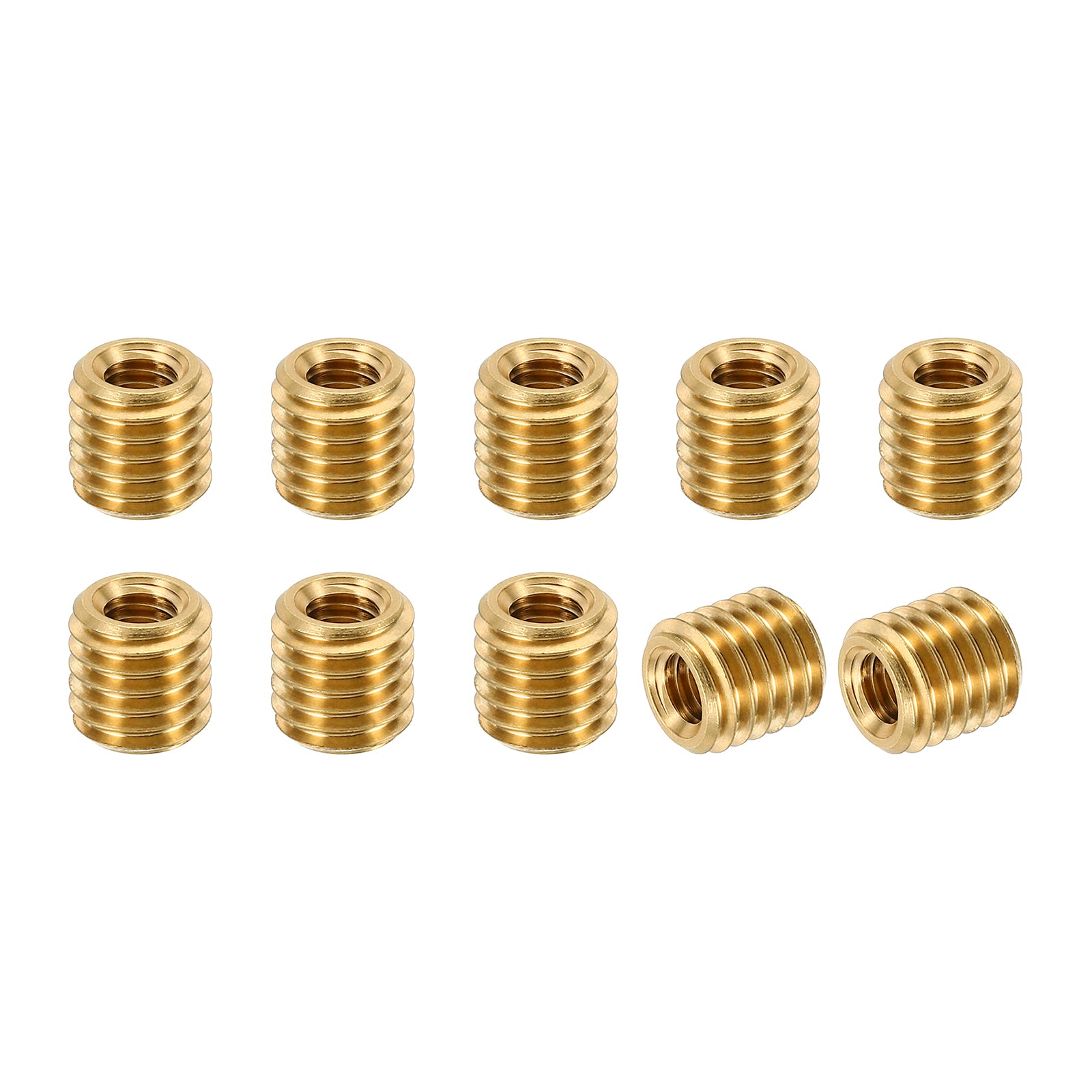 Brass Threaded Repair Insert Nut, 10 Pcs M10x1.5 Male to M6x1 Female ...