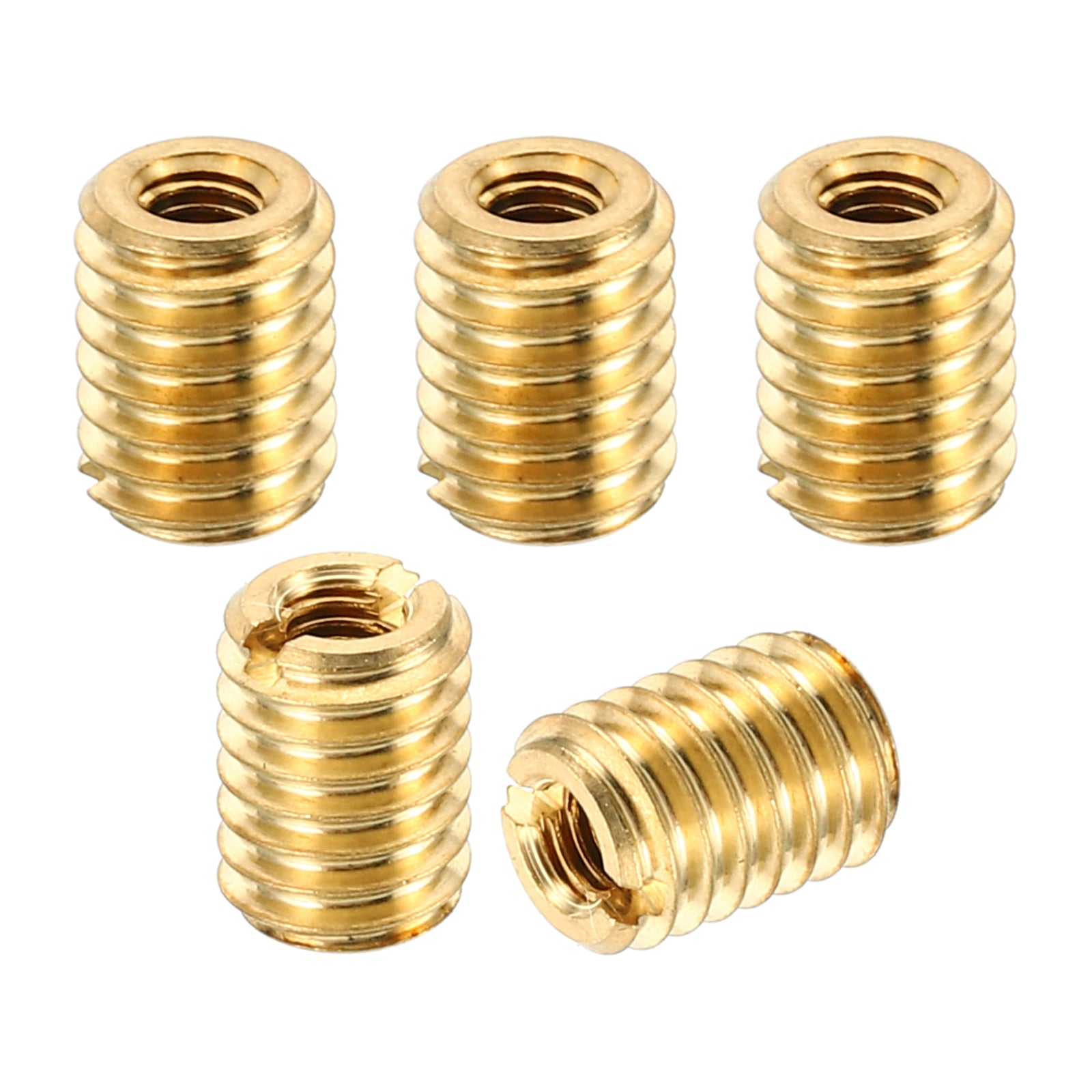 Brass Threaded Repair Insert Nut, 5 Pcs M6x1 Male to M3x0.5 Female ...