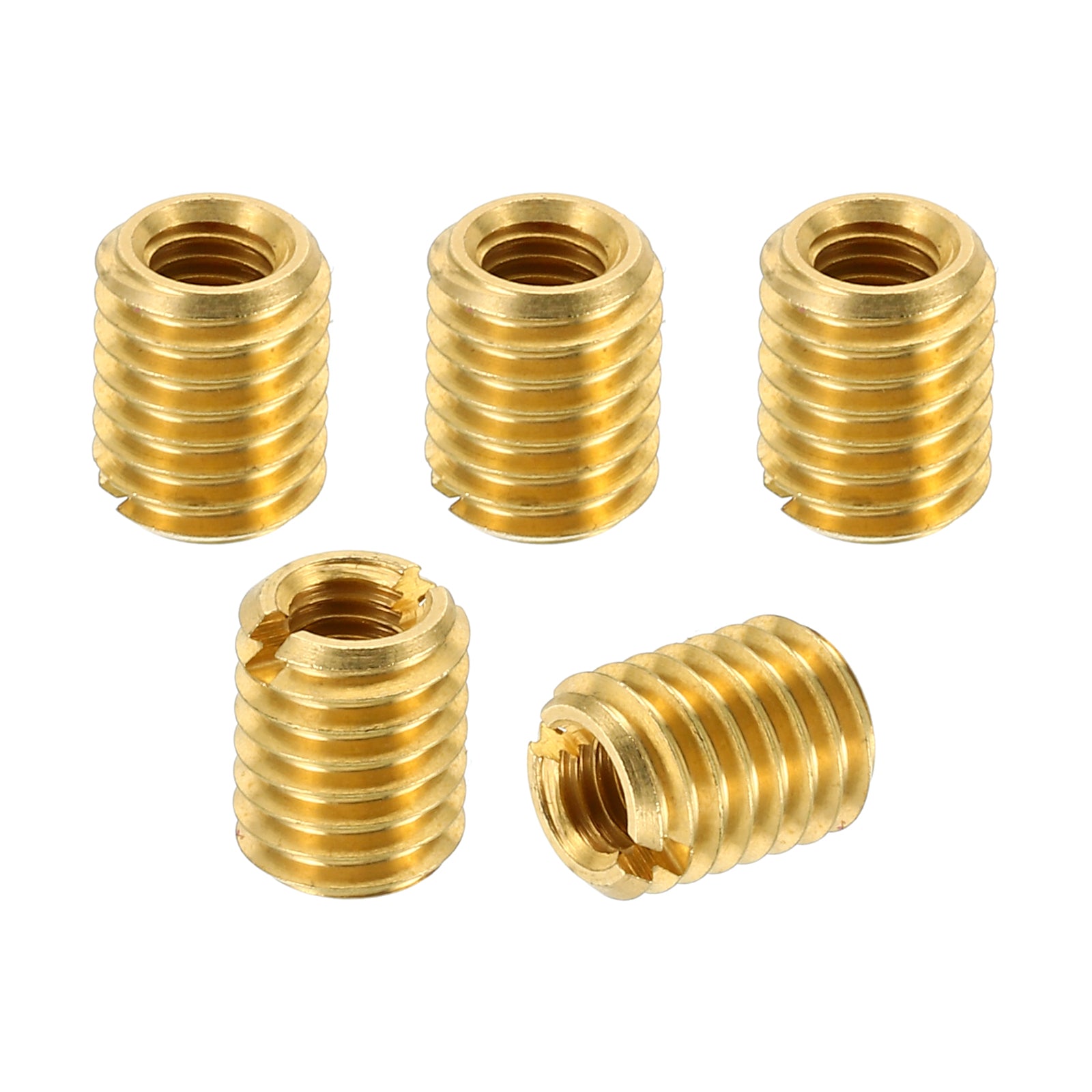 Brass Threaded Repair Insert Nut, 5 Pcs M8x1.25 Male to M5x0.8 Female ...