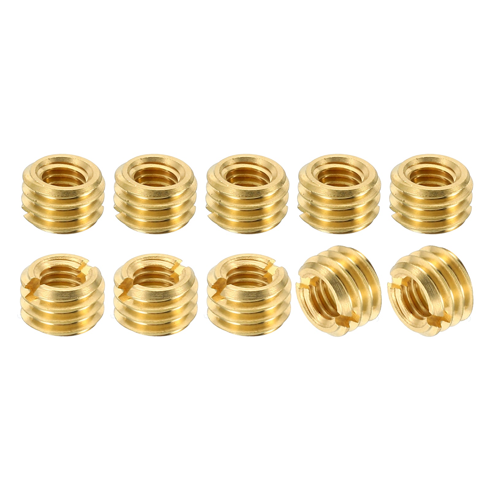 Brass Threaded Repair Insert Nut, 10 Pcs M8x1.25 Male to M5x0.8 Female ...
