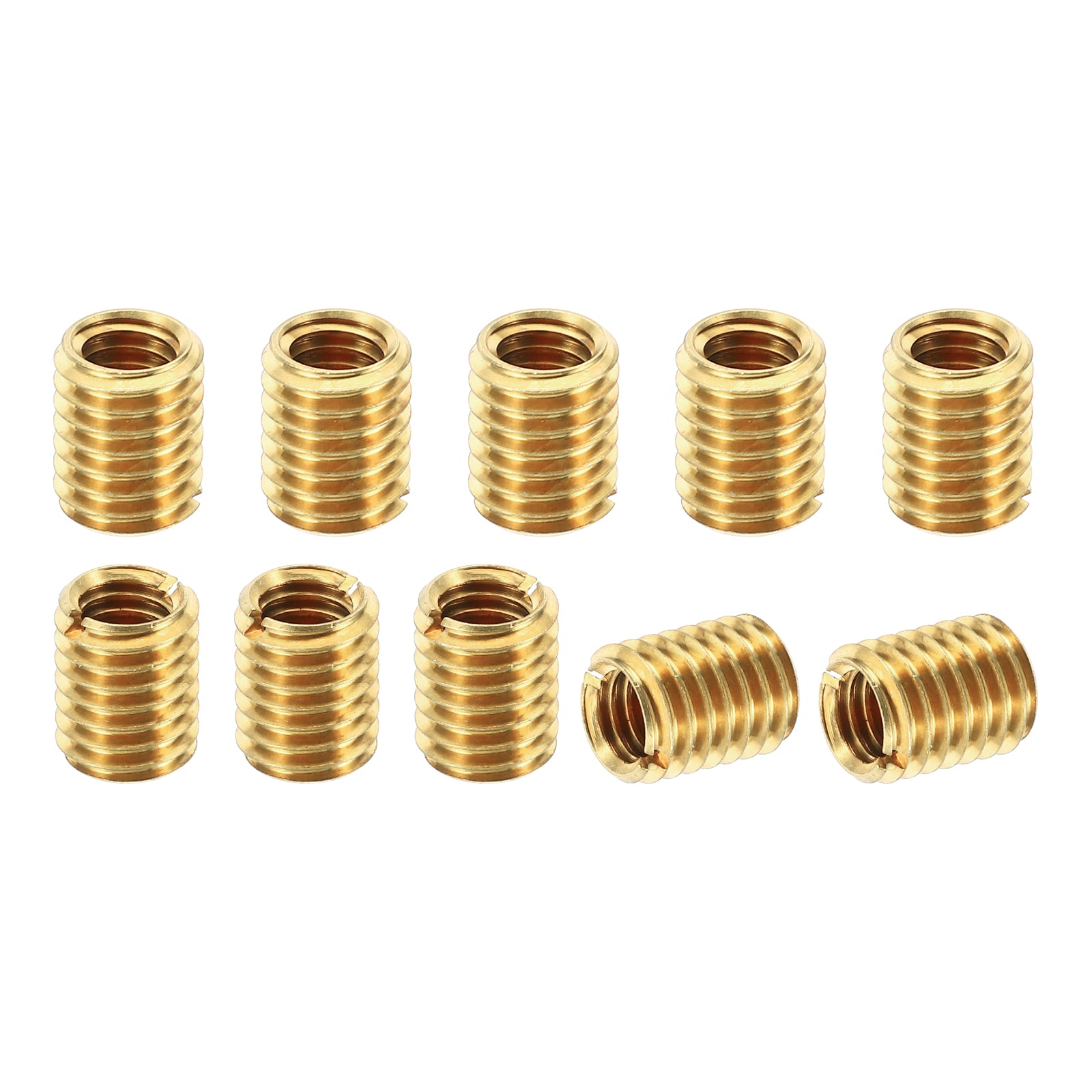 Brass Threaded Repair Insert Nut, 10 Pcs M8x1.25 Male to M6x1 Female ...