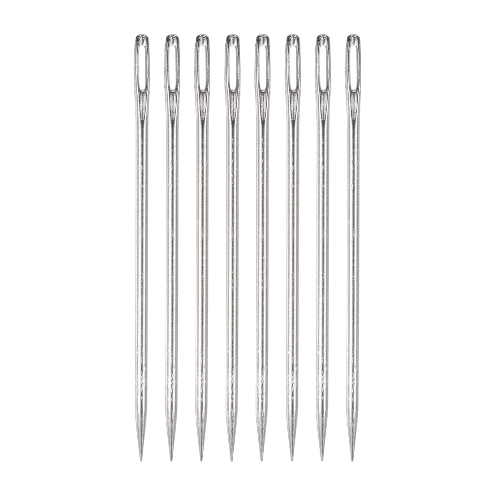 8PCS Upholstery Needle Large Eye Extra Long 4in Sewing Straight Hand ...