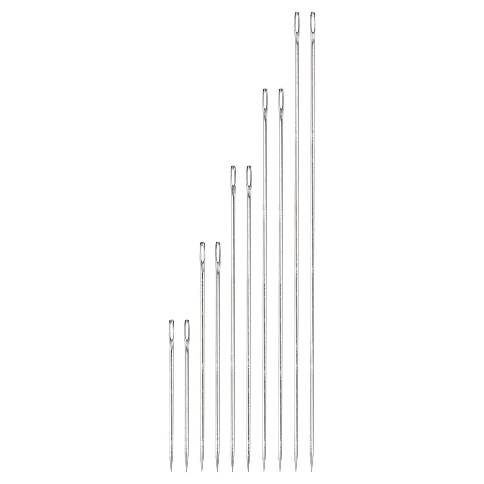 10PCS Upholstery Needle Large Eye Extra Long 4/6/8/10/12in Sewing Hand ...