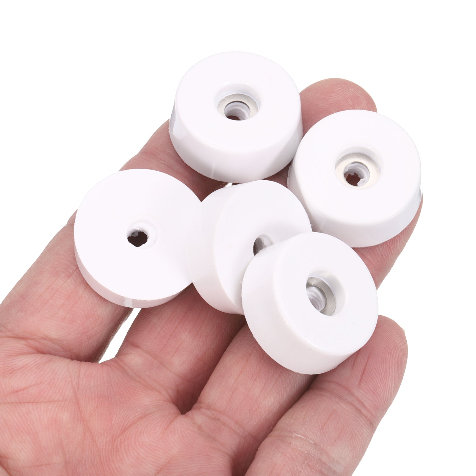 Uxcell 8Pcs Rubber Bumper Feet, 9mm H x 25mm W Round Pads with Washer ...
