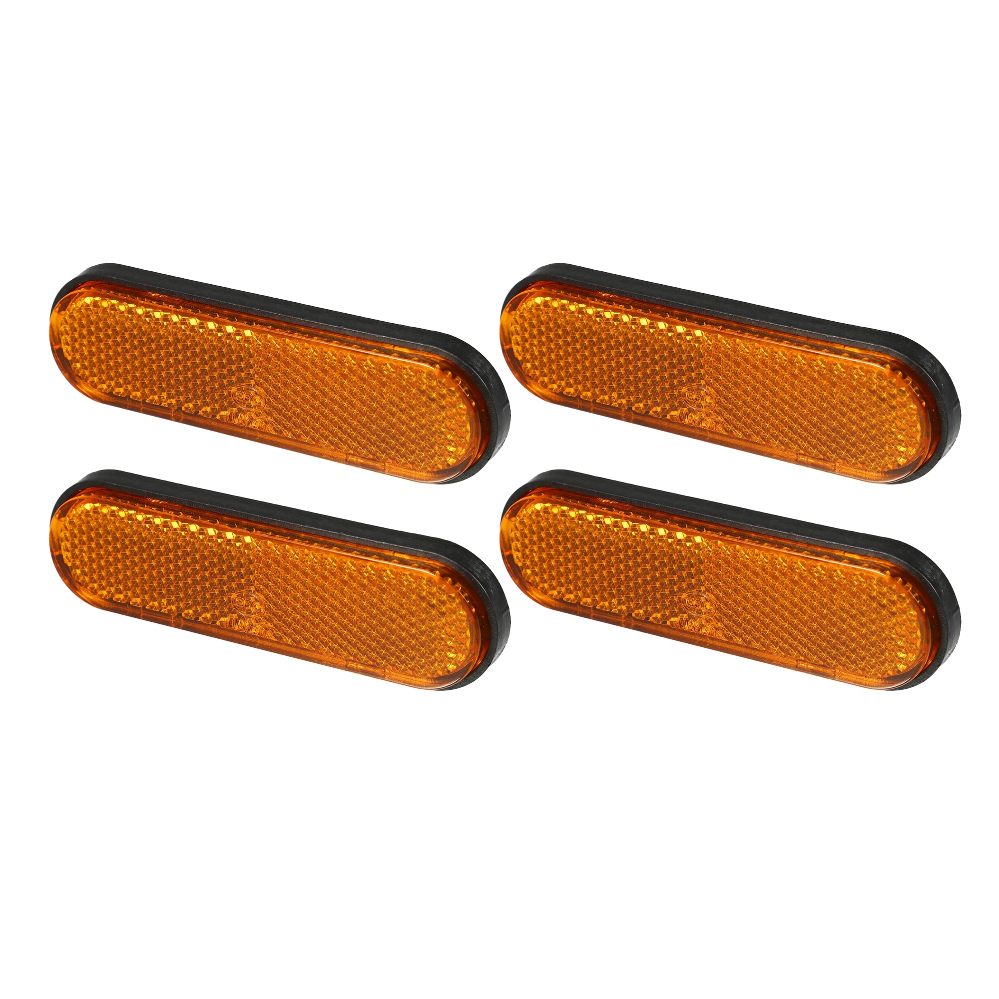 4pcs 3.98"x1.18" Universal Reflector - Oval Motorcycle Bike Safety ...