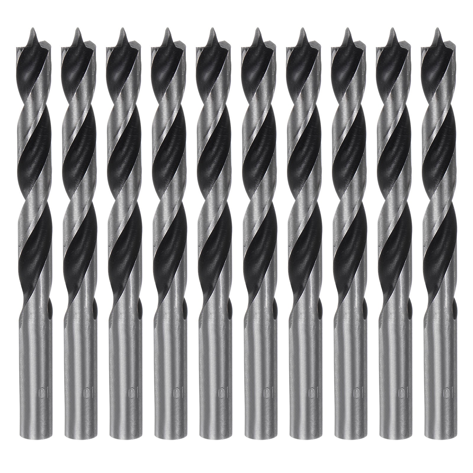 10pcs Brad Point Drill Bits 10mm (13/32")Dia Straight Round Shank ...