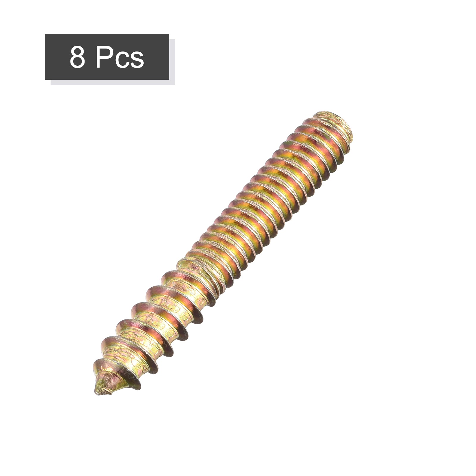 Uxcell 1/4-20x1-3/4" Hanger Bolts, 8pcs Double Ended Screws Wood Dowel ...