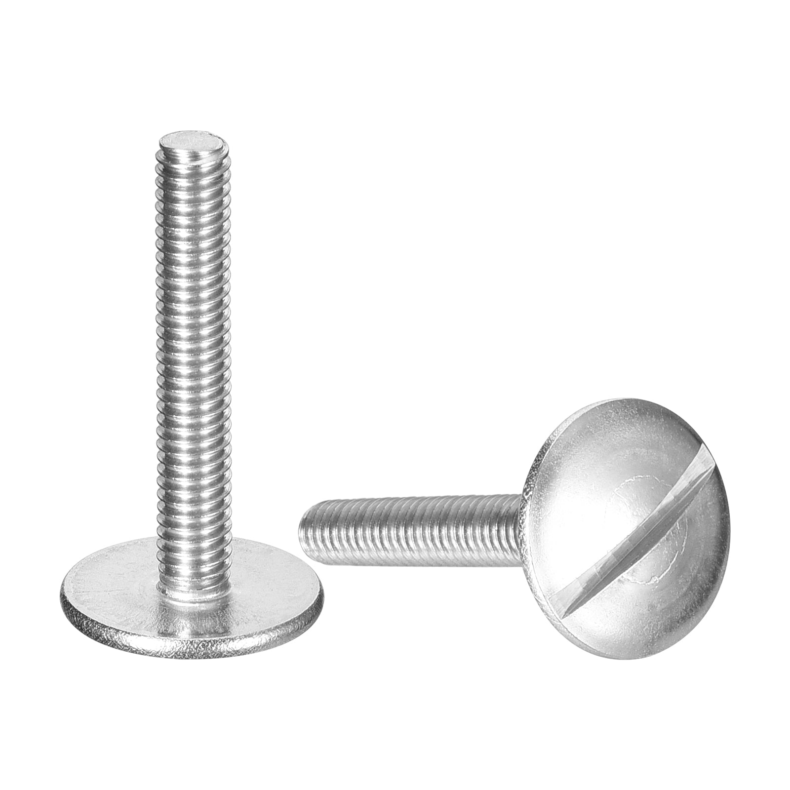 Uxcell M4x25mm Extra Large Flat Head Slotted Screws, 2pcs 304 Stainless ...