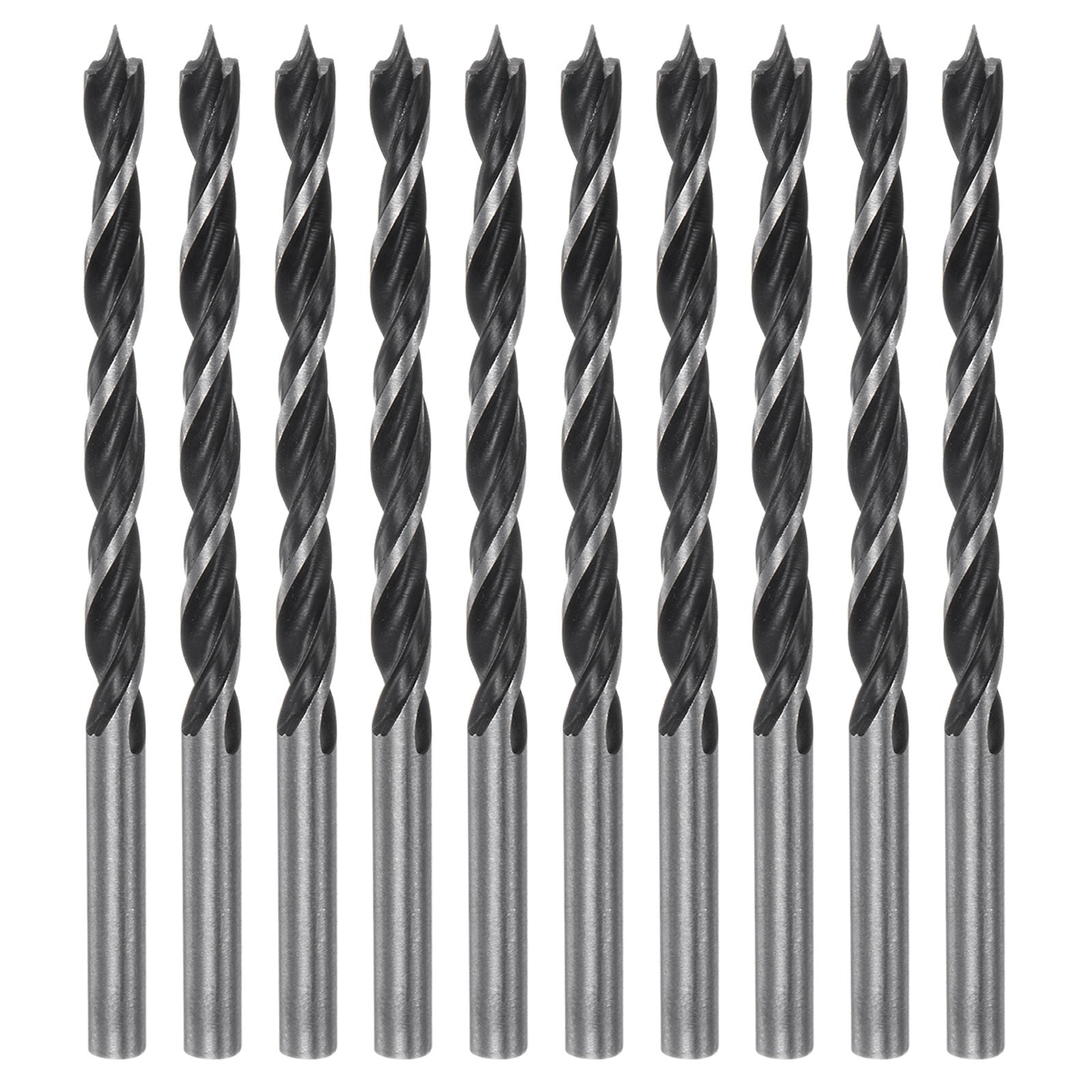 10pcs Brad Point Drill Bits 4.5mm(11/64") Dia Straight Round Shank ...