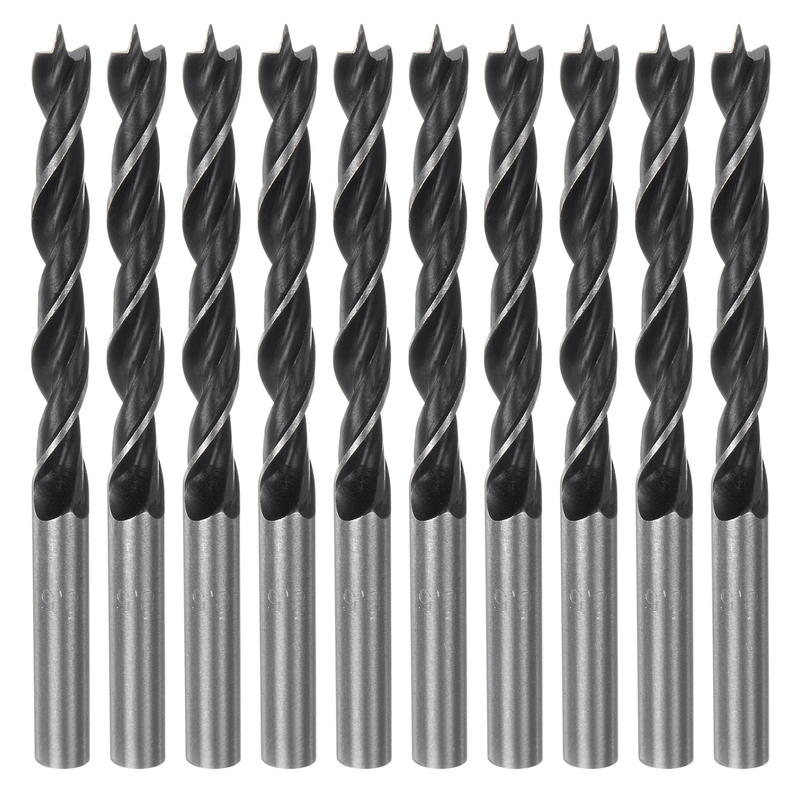 10pcs Brad Point Drill Bits 8.5mm(21/64") Dia Straight Round Shank ...