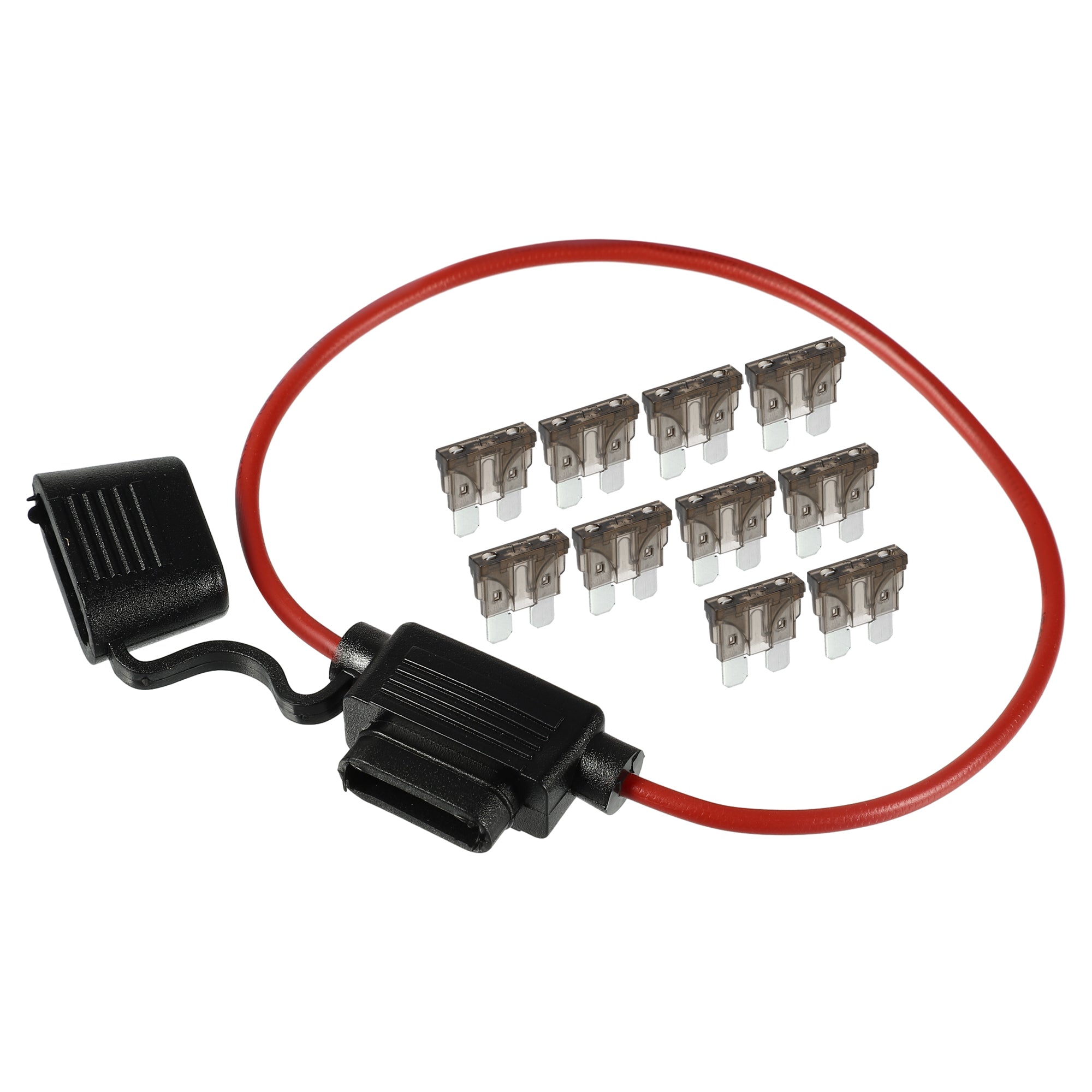 7.5A Standard Blade Style Fuse 16 AWG Fuse Holder Waterproof 16 Gauge ...