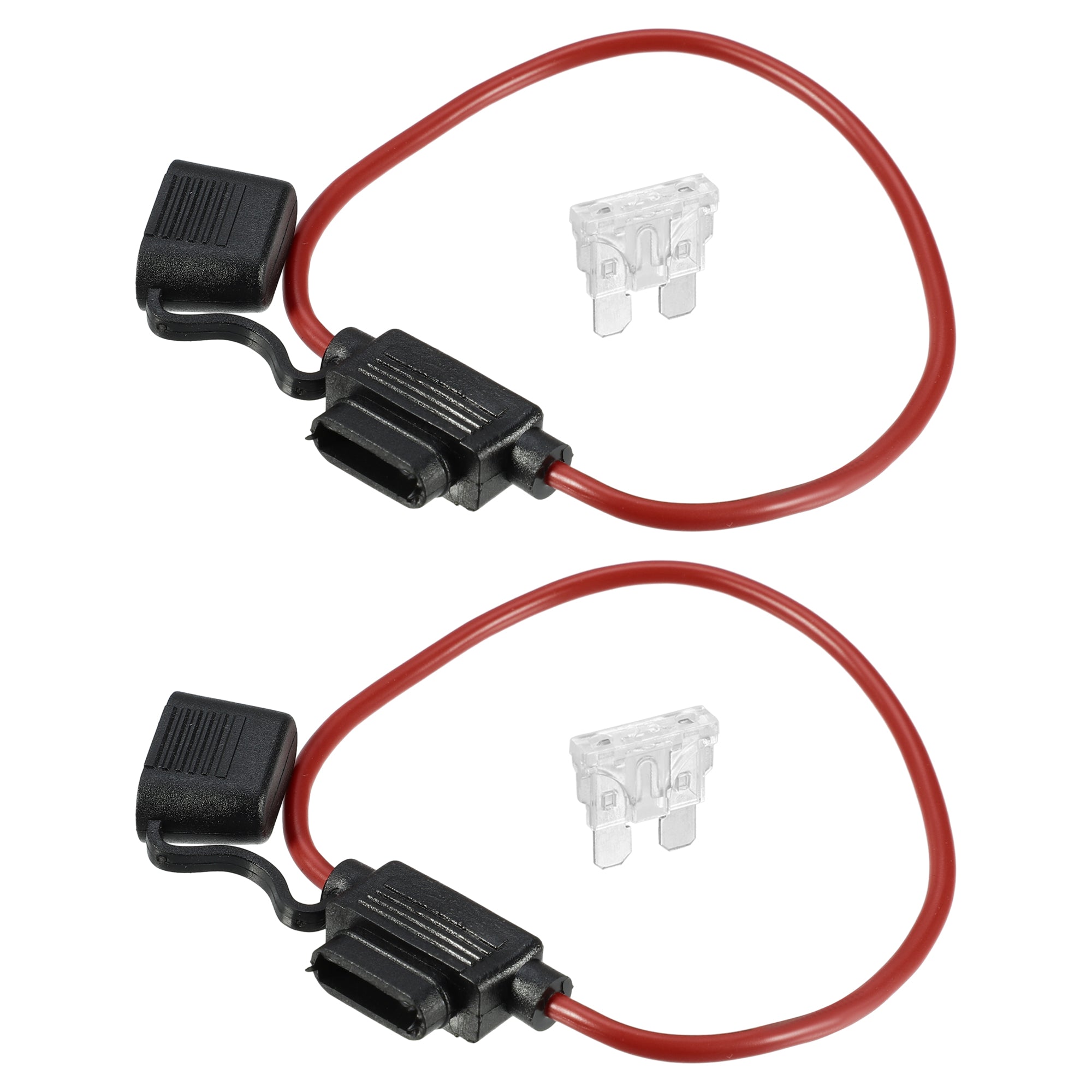 25A Standard Blade Style Fuse 12AWG Fuse Holder Waterproof 12 Gauge ...