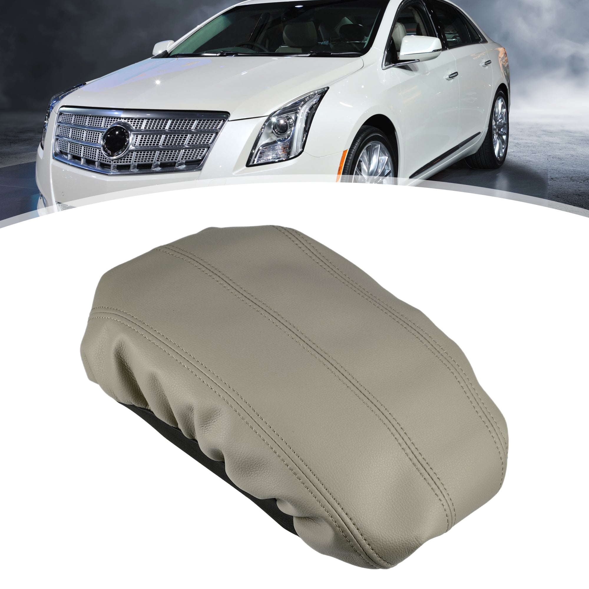 Car Center Console Armrest Cover for Cadillac XTS 2013-2019 Faux ...