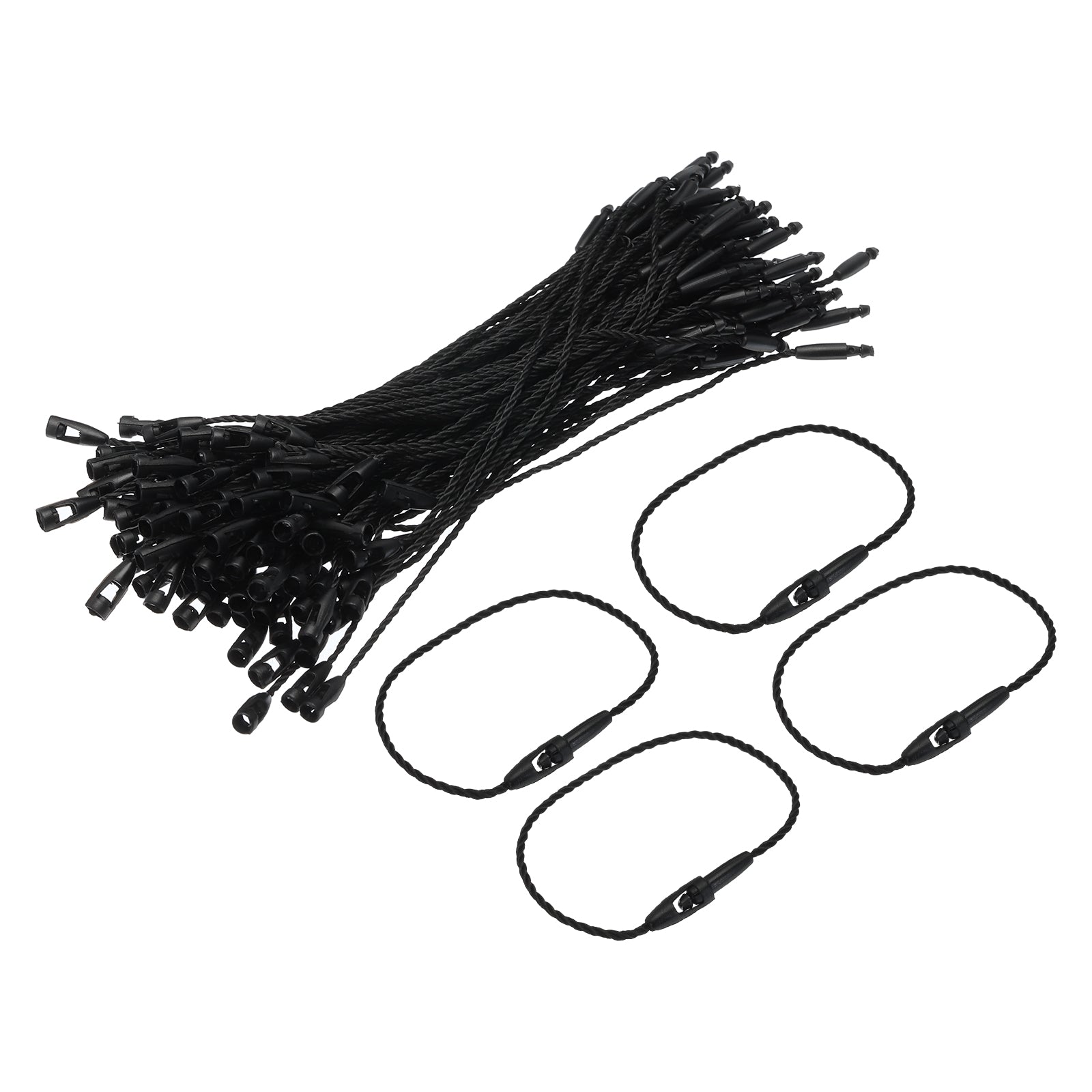 Polyester Rope Hang Tag String Snap Lock Pins Loop Price Tag Fastener ...