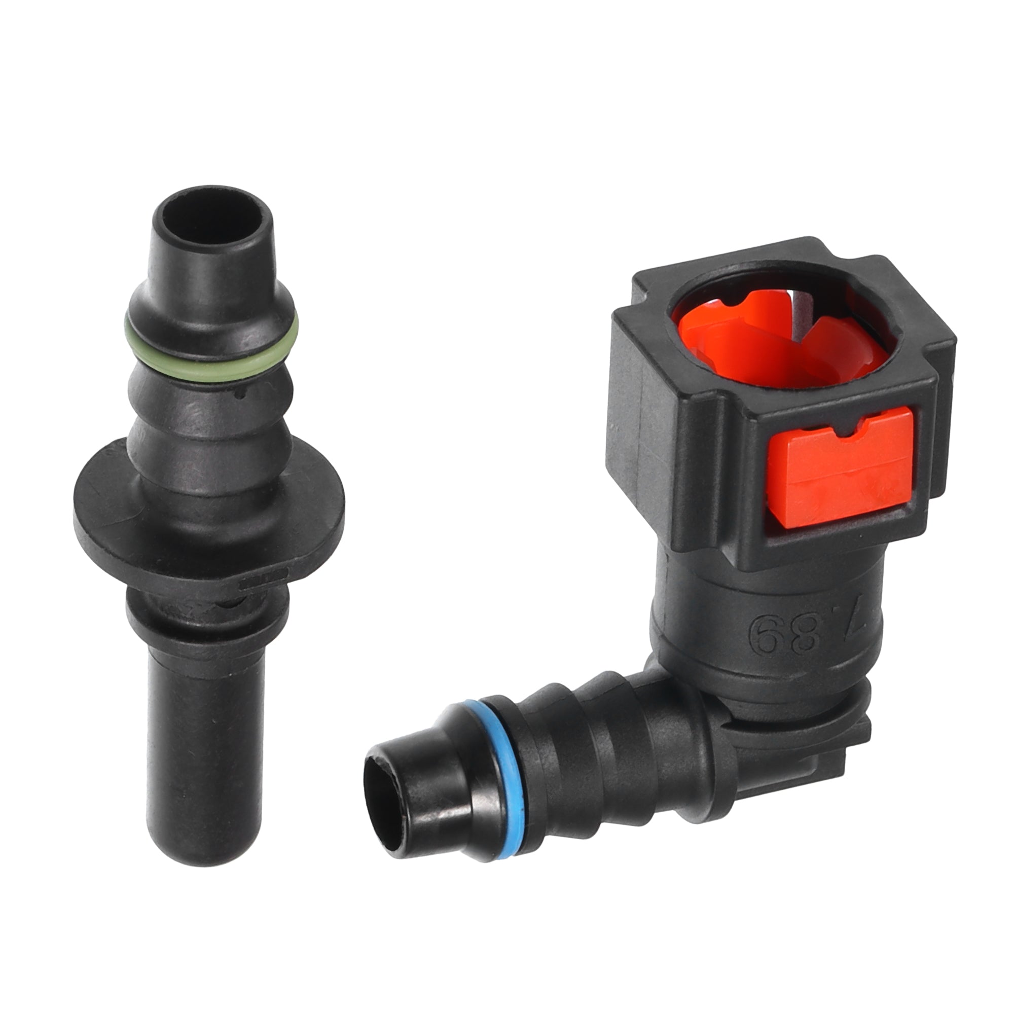 Car Fuel Line Hose Quick Release Connector Kit 90 Degree 5/16" 7.89mm ...