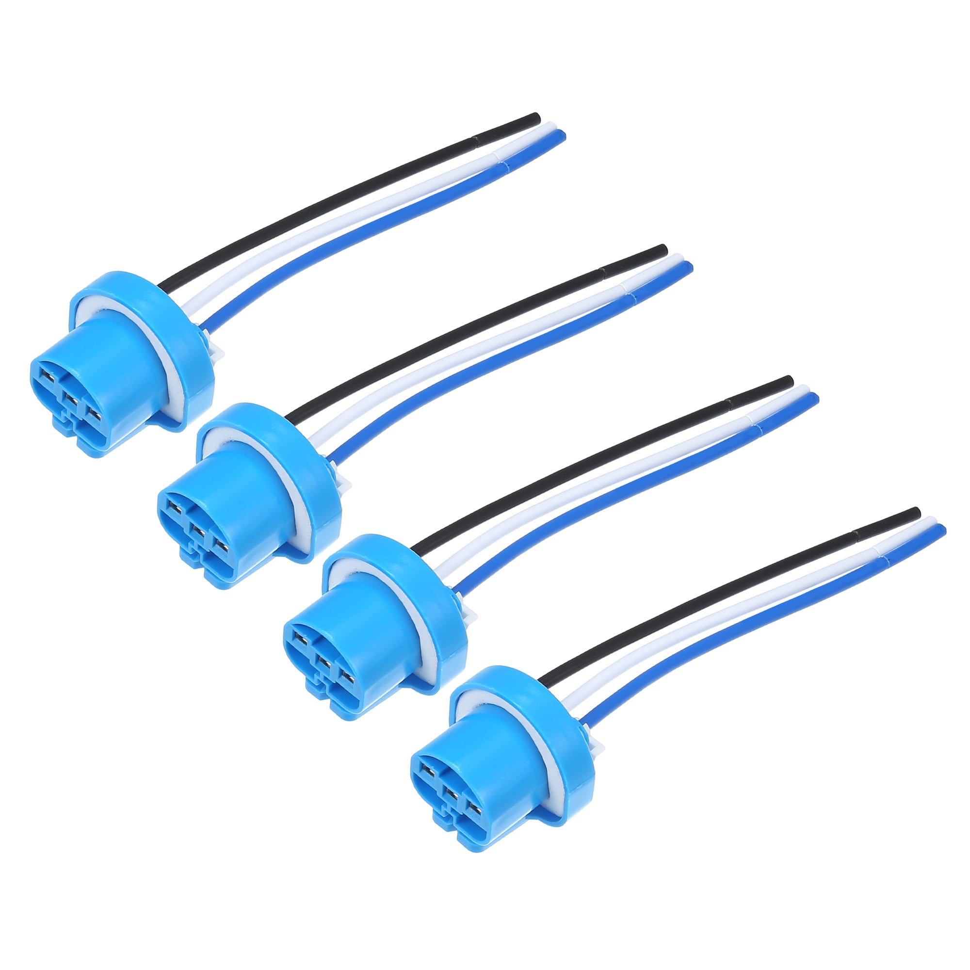 4 Pcs Universal 9004 9007 Car Bulb Socket - Auto Halogen Light Wiring ...