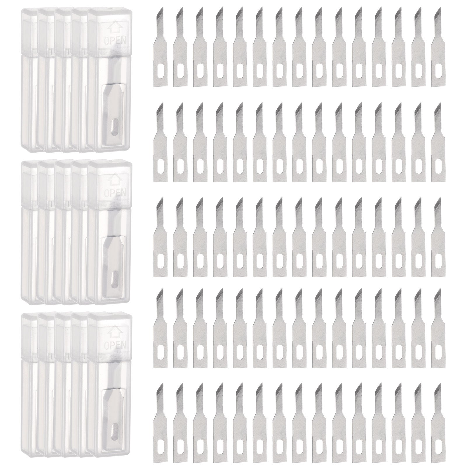 150pcs Exacto Knife Blades #A16 Hobby Knife Replacement Blades Refills ...
