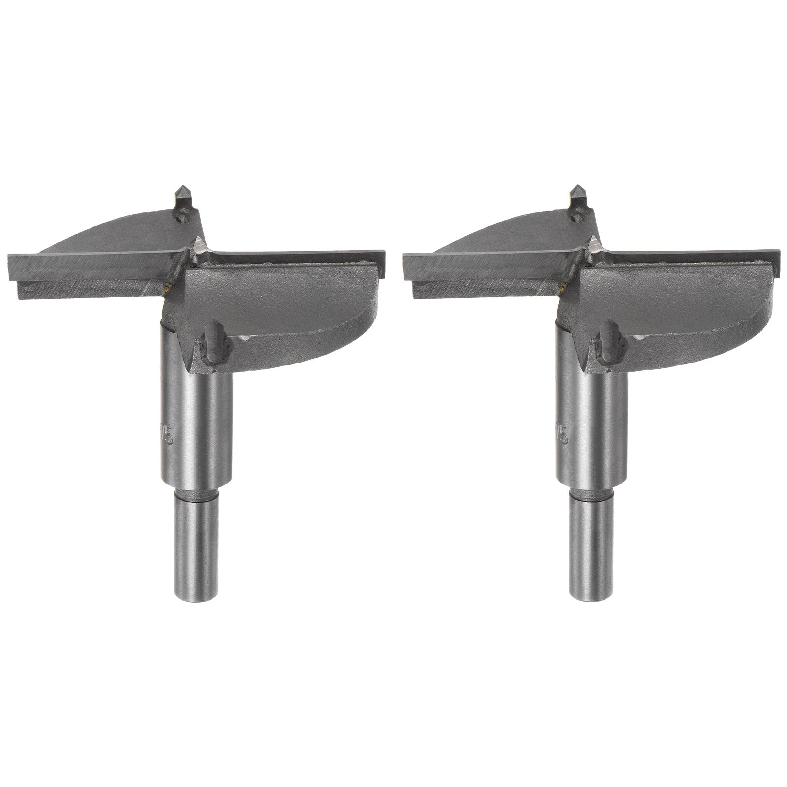 2pcs Forstner Drill Bit 75mm (2-15/16") Tungsten Carbide 2 Cutter Wood ...