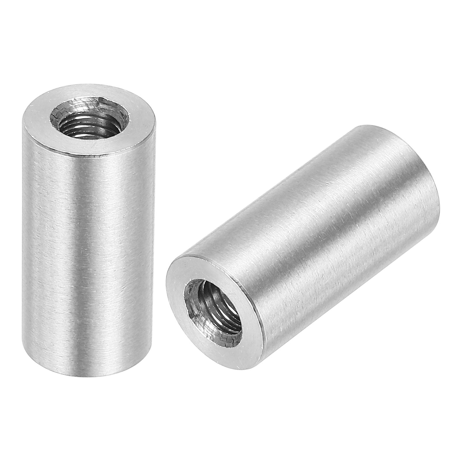 Uxcell 10Pcs M5 Round Connector Nuts, 304 Stainless Steel Coupling Nut ...