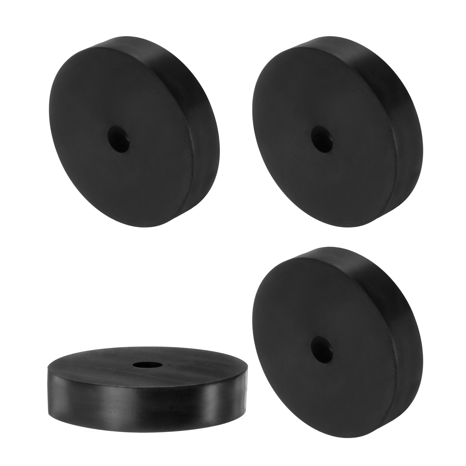 Uxcell 4pcs Rubber Spacers 70mm OD x 12mm ID x 20mm Height Round Anti ...