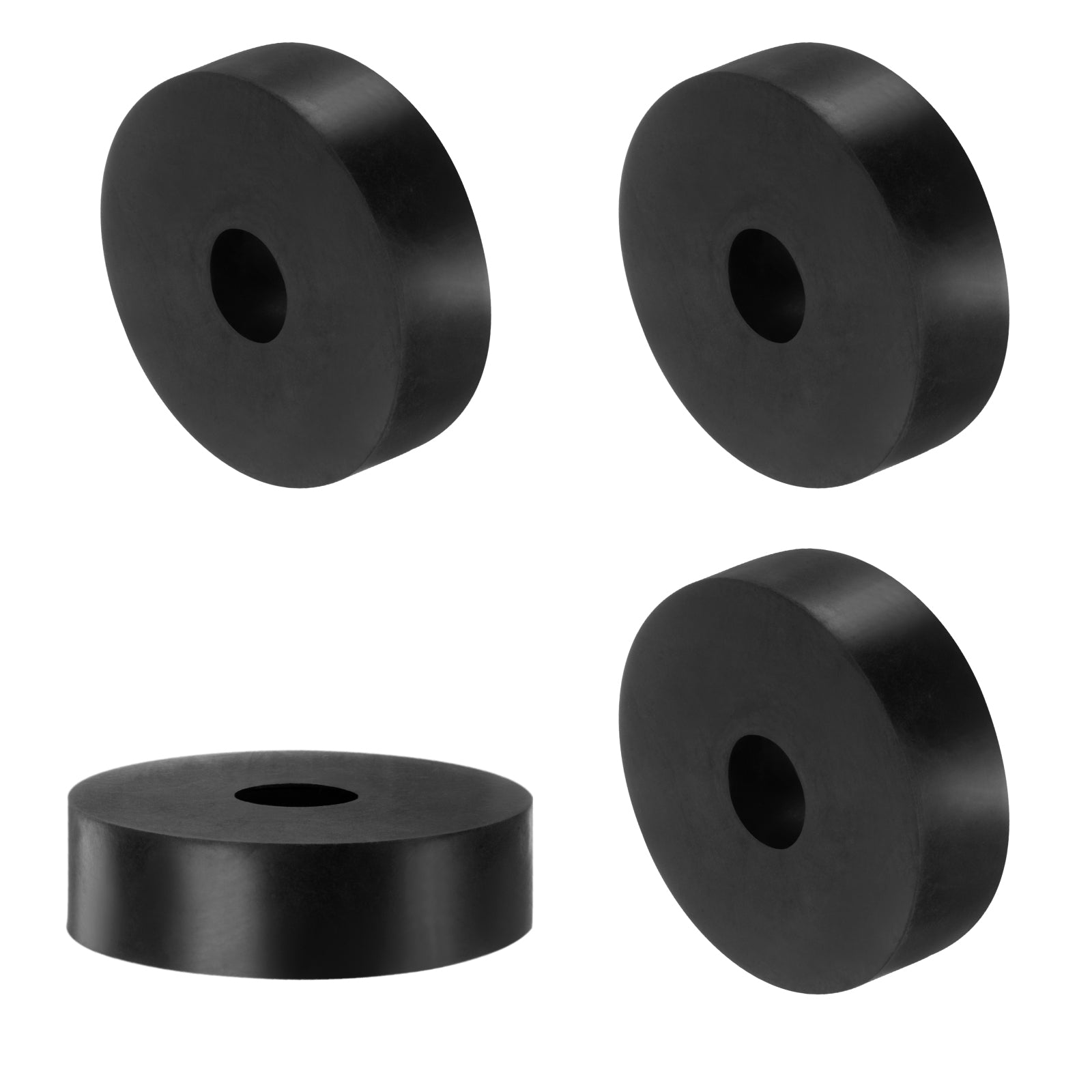 Uxcell 4pcs Rubber Spacers 70mm OD x 20mm ID x 20mm Height Round Anti ...