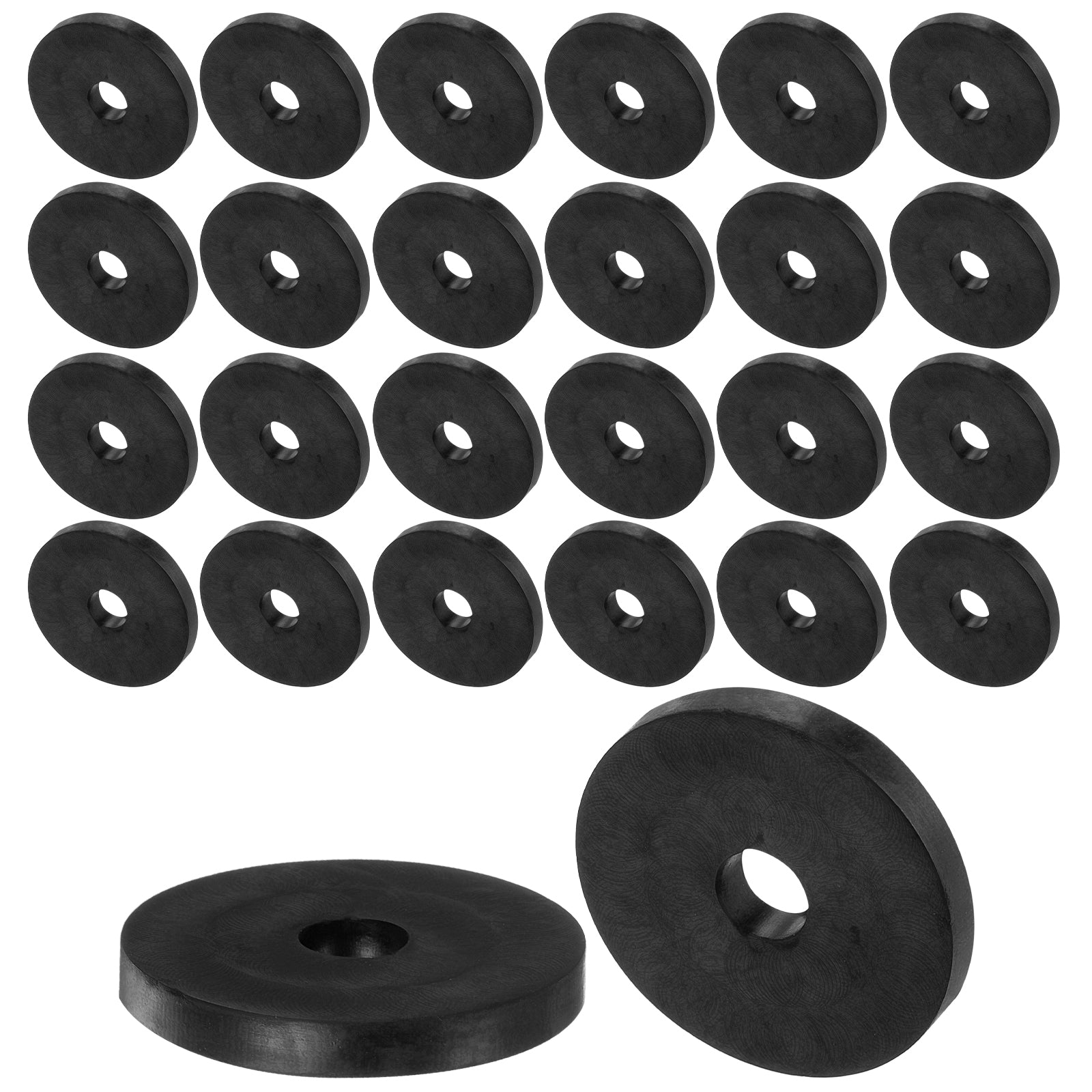 Uxcell 30pcs Rubber Spacers 38mm OD, 9mm ID, 4.7mm Height Round Anti ...