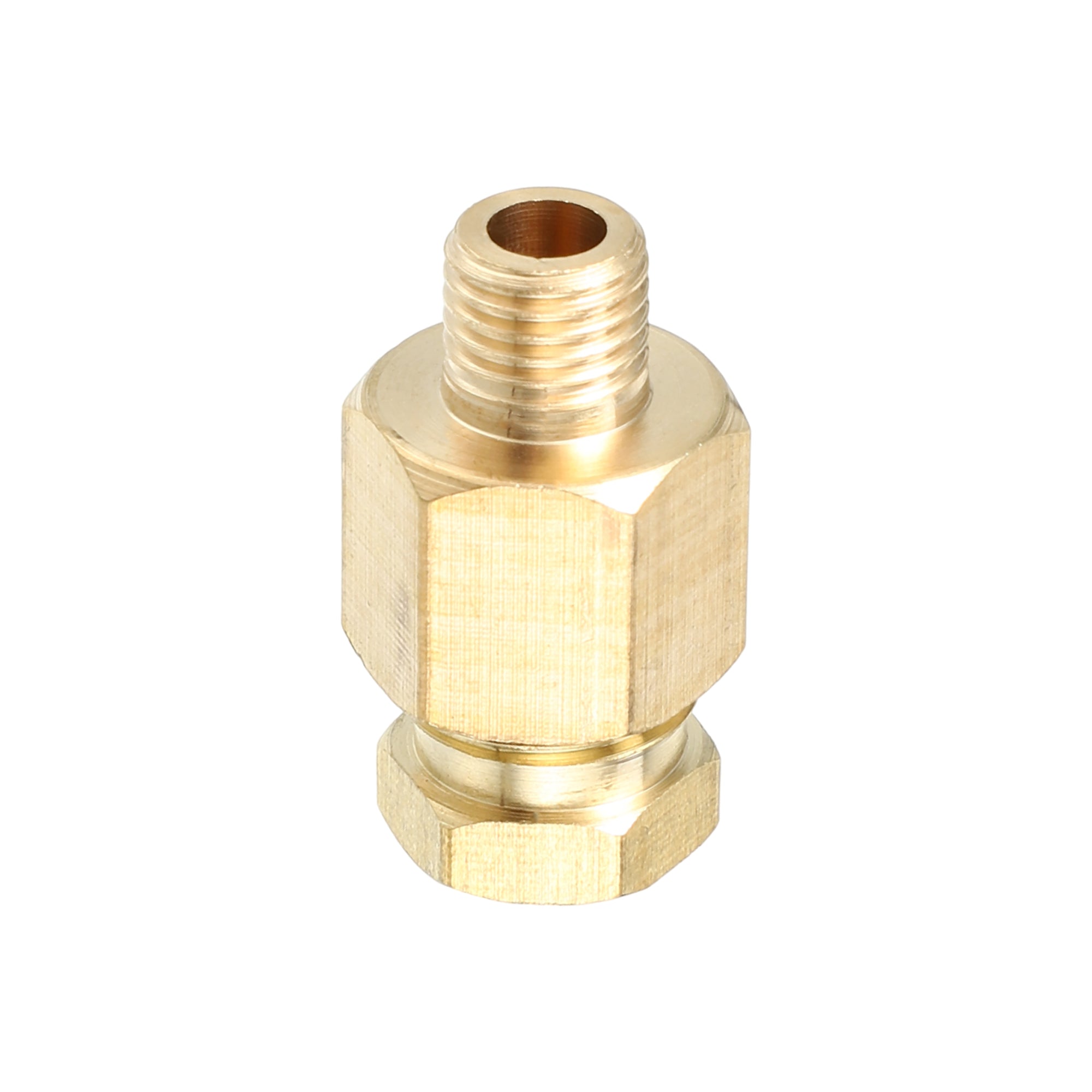 1 Pc M8x1 Universal Brass Fitting Compression - Car Fitting Connector ...