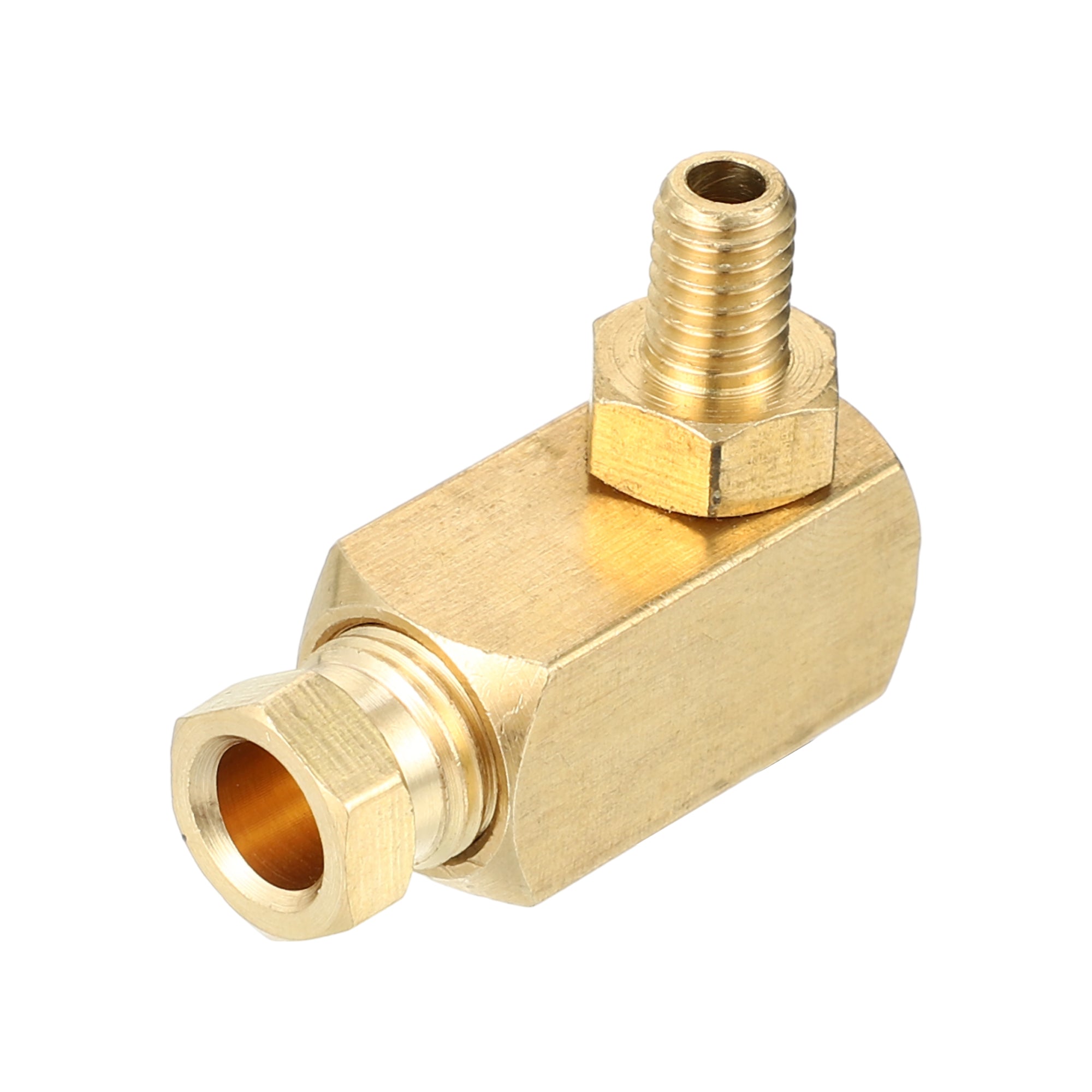 M6x1 Universal 90 Degree Elbow Swivel Rotating Brass Fitting - Car Fit ...